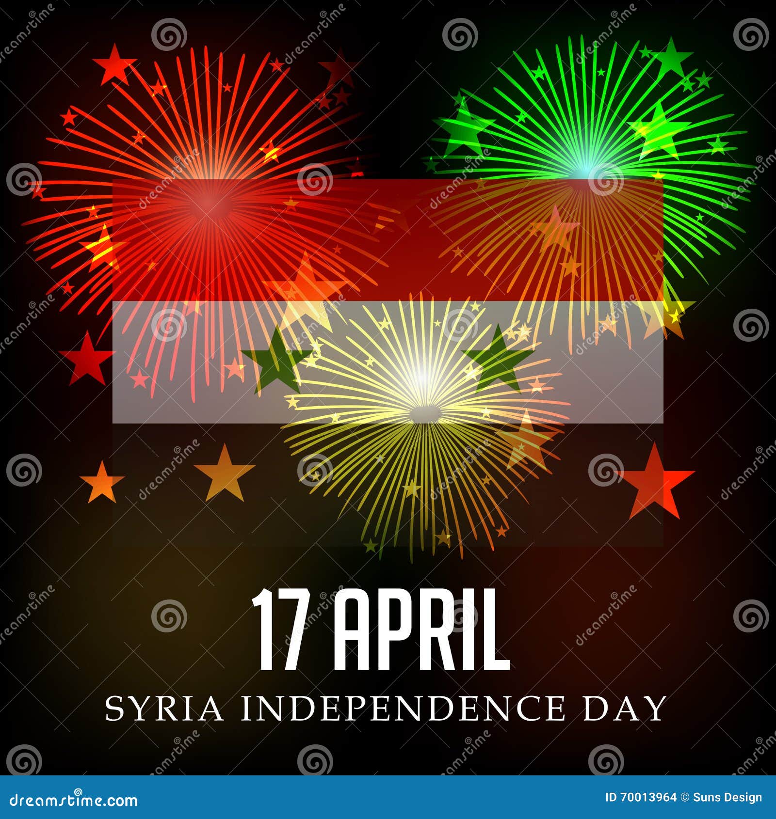 Syria Independence Day. stock illustration. Illustration of celebrate ...