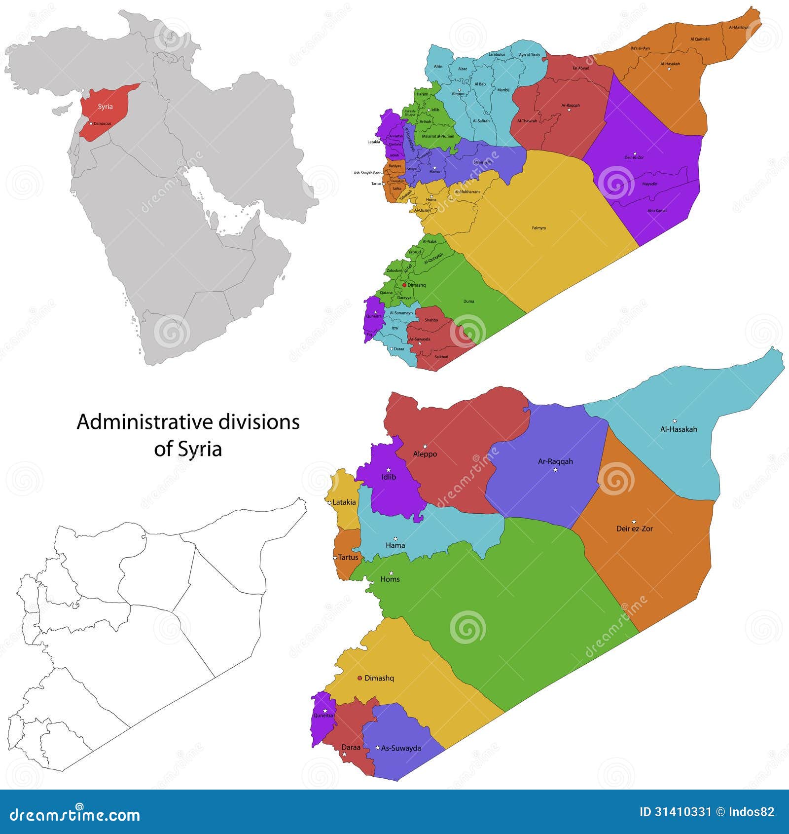 Syria map stock vector. Illustration of concept, abstract - 31410331