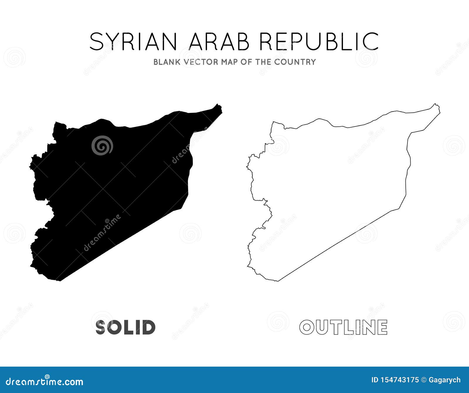 Syria map. stock vector. Illustration of sightseeing - 154743175