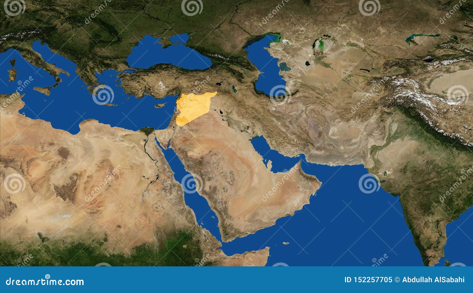 Syria Map 3D Rendering Syrian Arab Republic Stock Illustration - Illustration of alassad, name ...