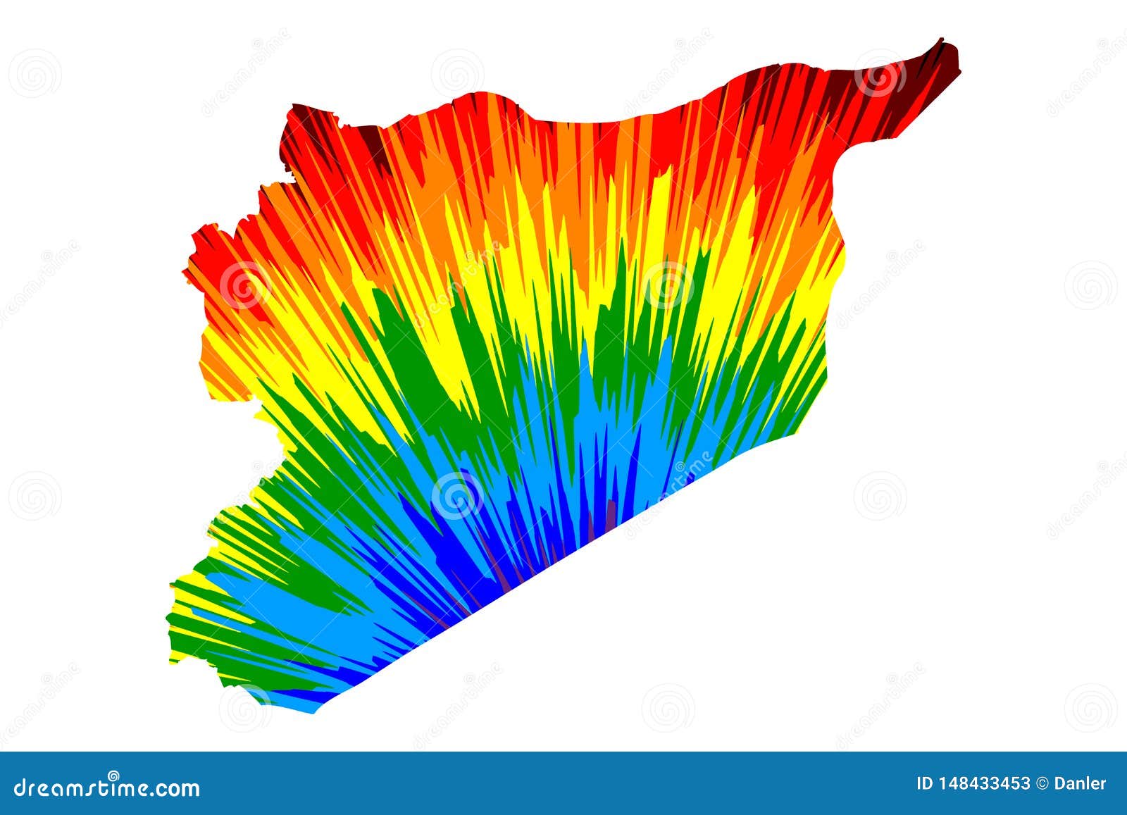 Colorful Syria Political Map With Clearly Labeled, Separated Layers ...