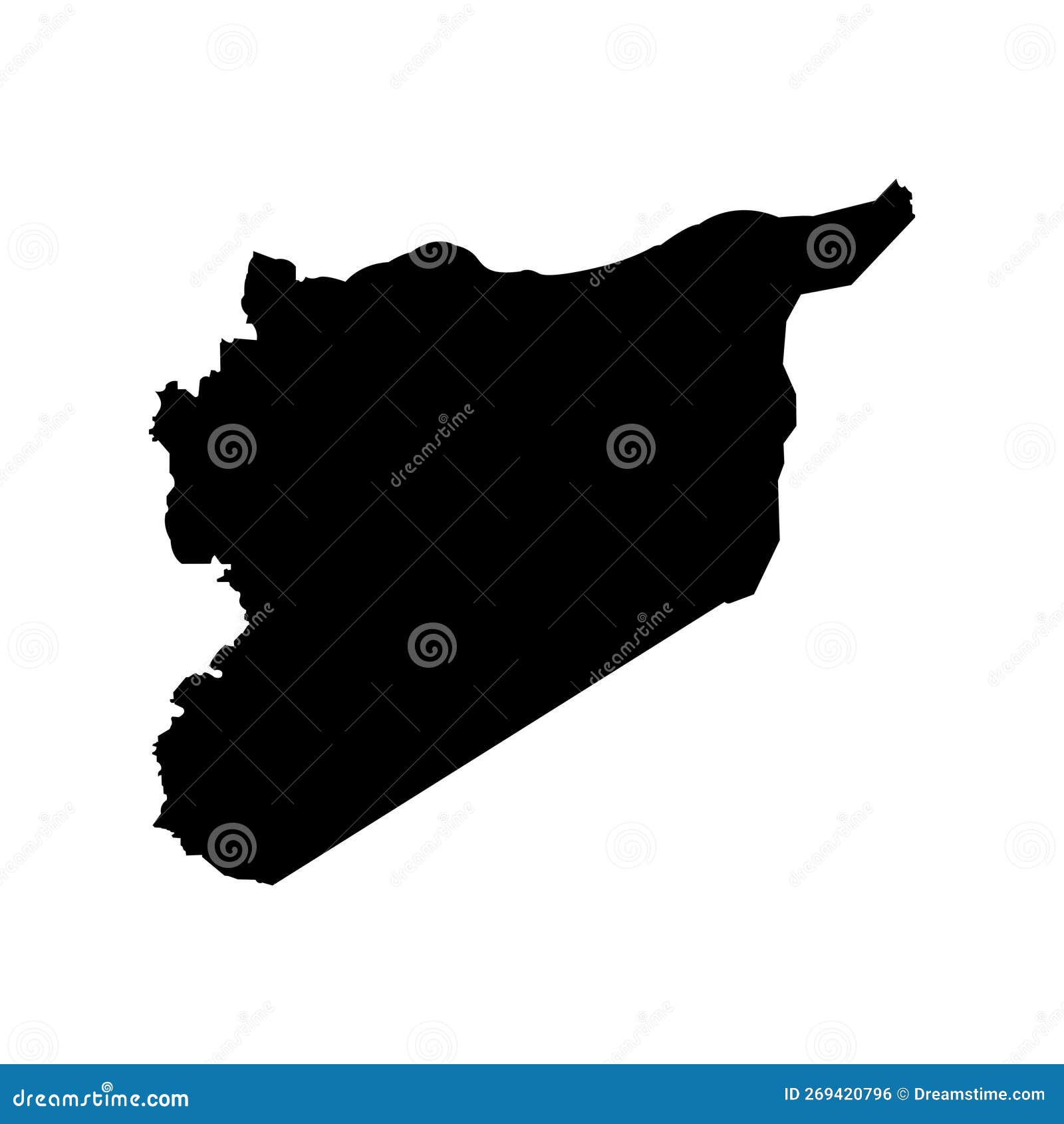Syria map icon stock vector. Illustration of concept - 269420796