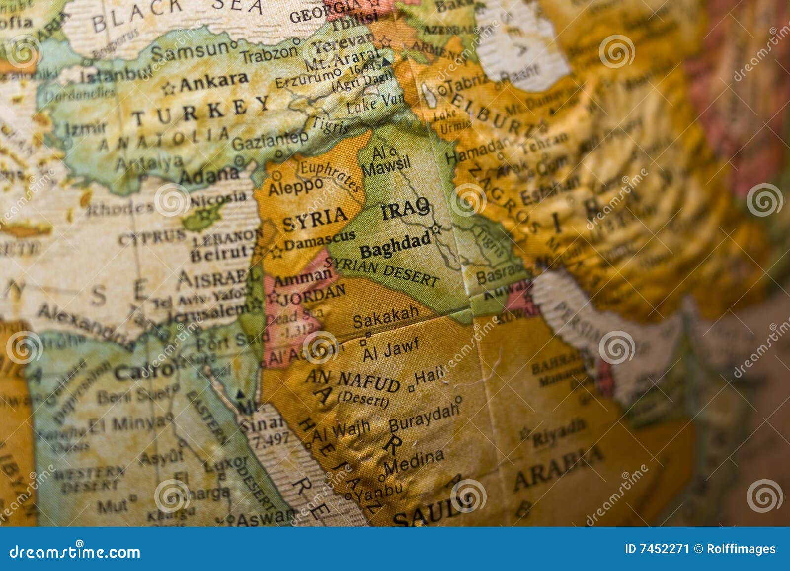 Syrian Desert Location On World Map