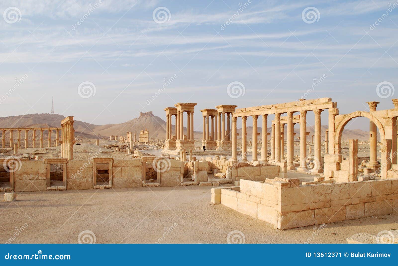 Syria, Palmyra. stock image. Image of ruin, roman, archaeology - 13612371