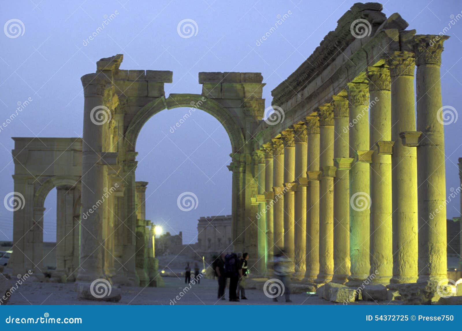 SYRIA PALMYRA ROMAN RUINS editorial image. Image of history - 54372725