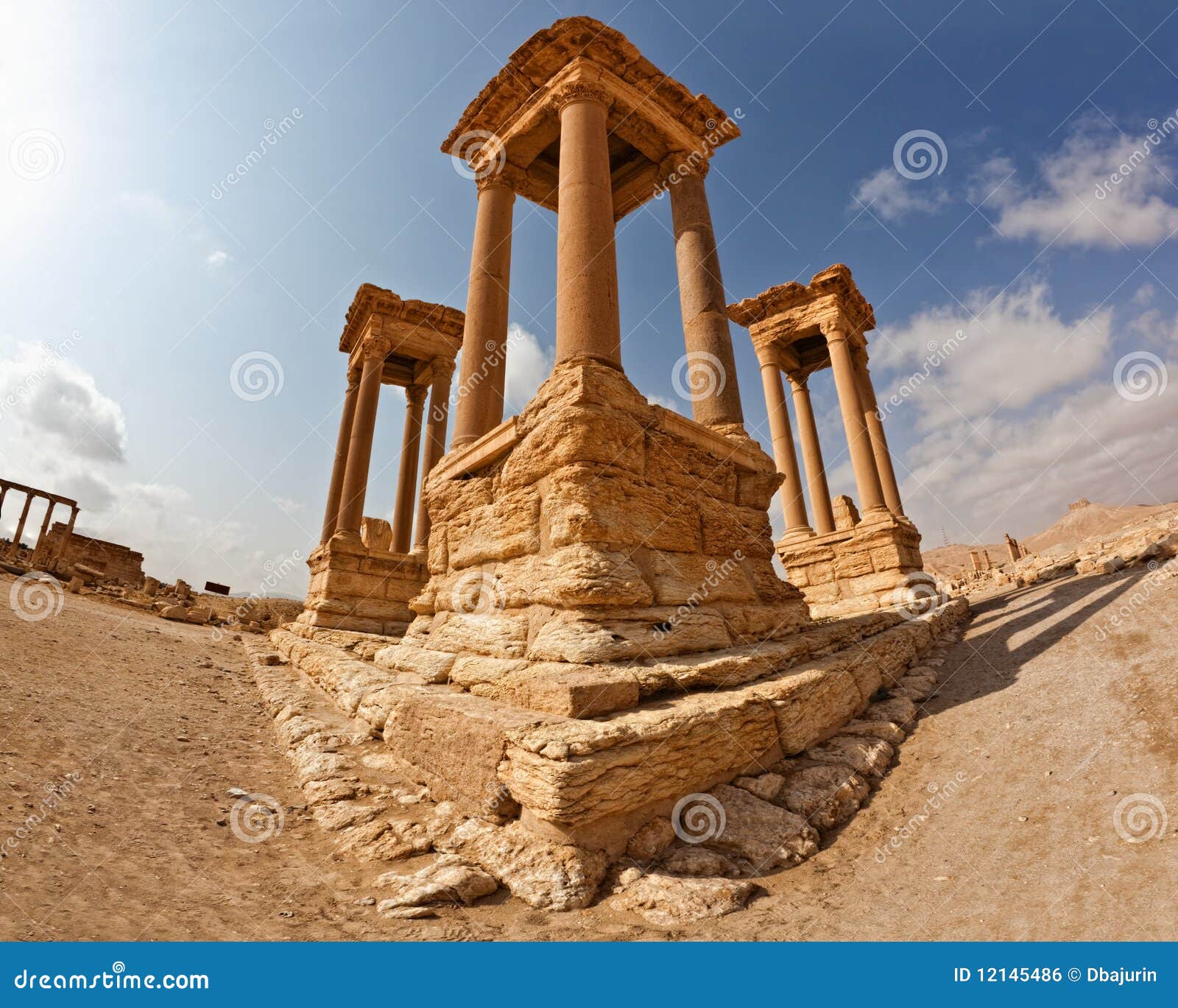 Syria - Palmyra (Tadmor) stock photo. Image of middle - 12145486