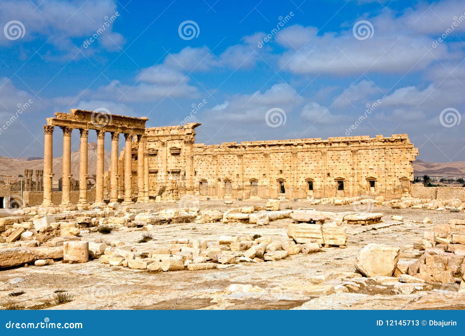 Syria - Palmyra (Tadmor) stock image. Image of architectural - 12145713