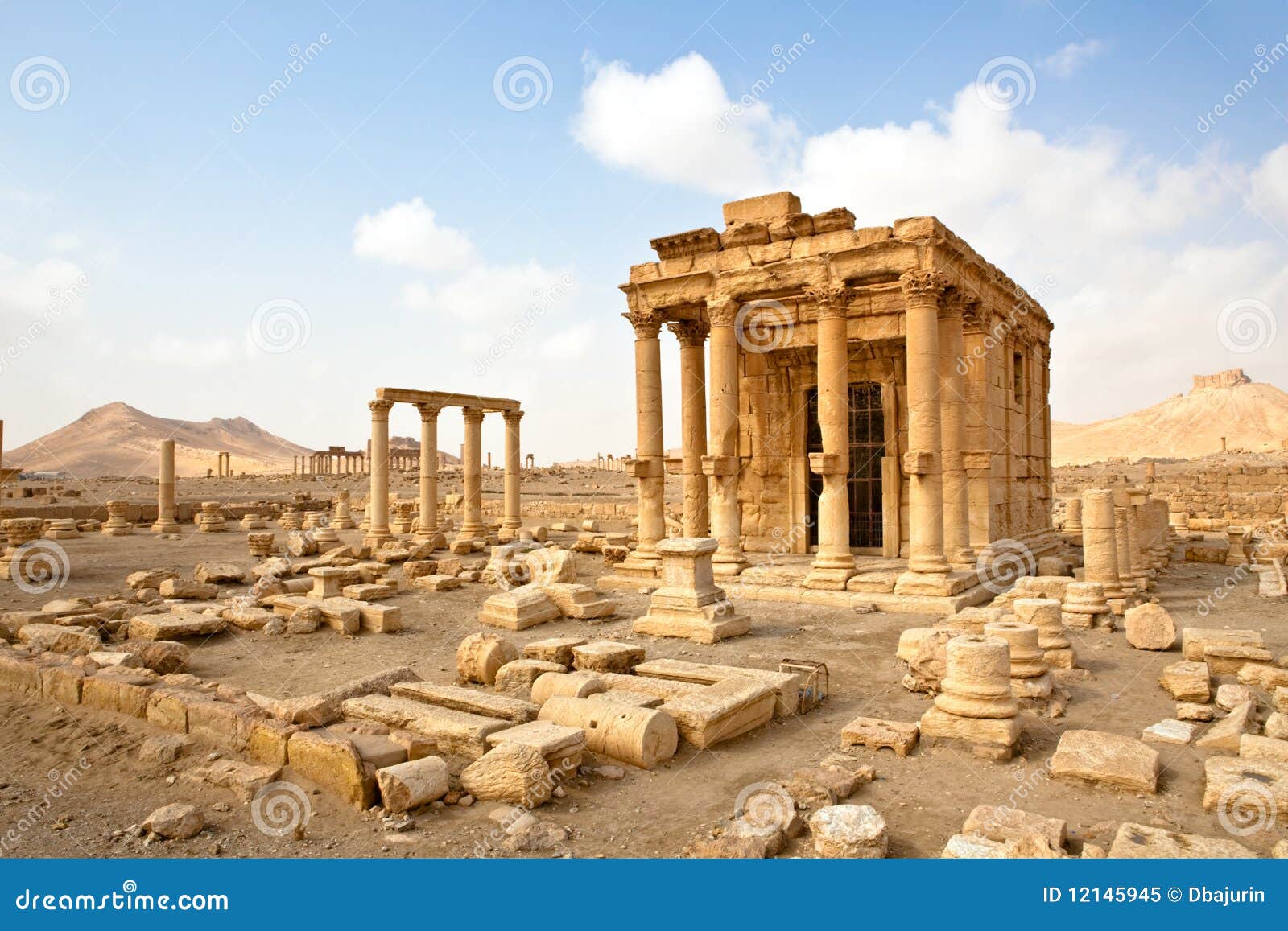 Syria - Palmyra (Tadmor) stock image. Image of attraction - 12145945