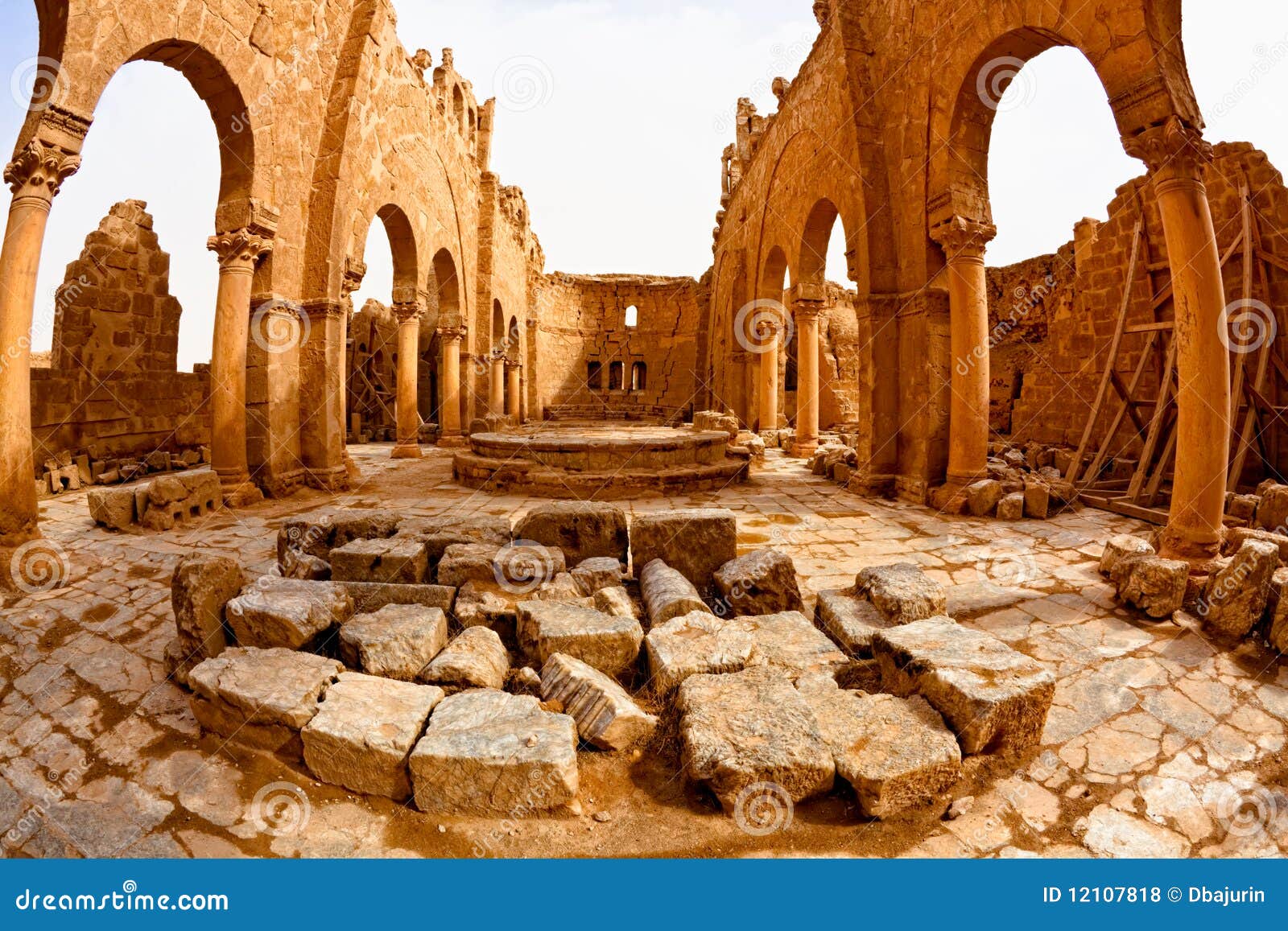 Syria - Rasafa stock photo. Image of christianity, colonnade - 12107818