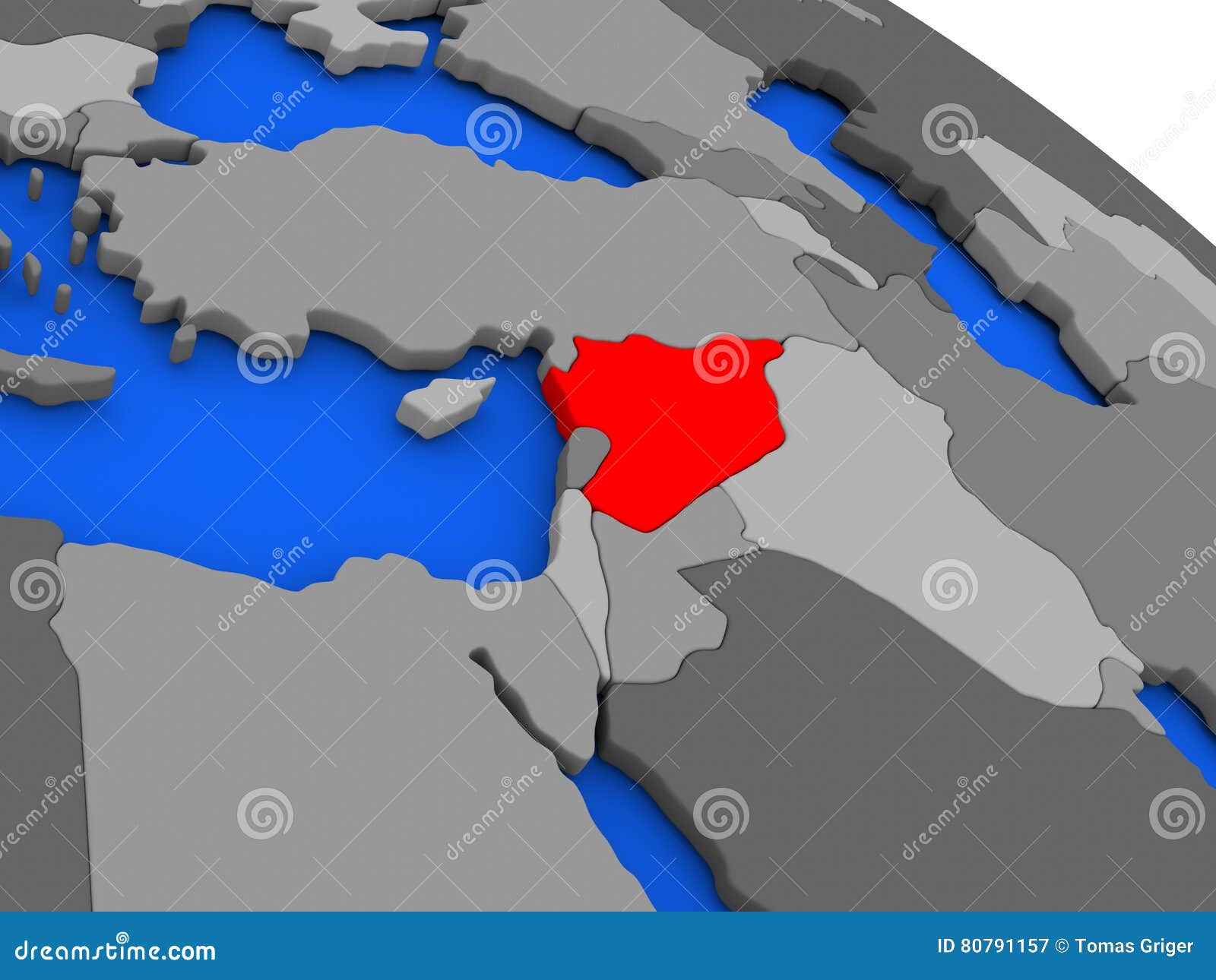 Syria in red stock illustration. Illustration of syria - 80791157