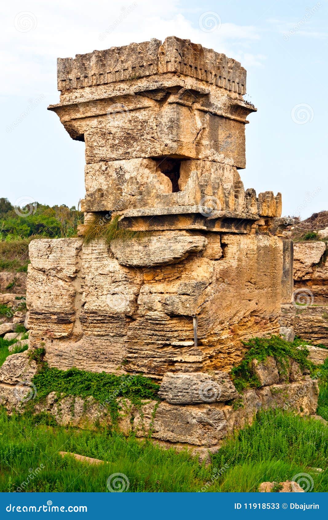 Syria - Tartus Ancient Place Amrit Stock Image - Image of asia, syria ...