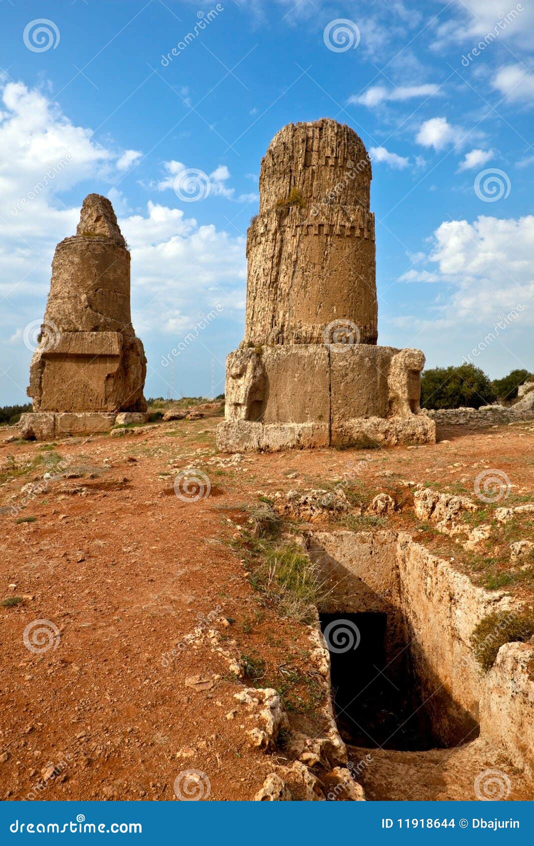 Syria - Tartus Ancient Place Amrit Stock Photo - Image of landmark ...