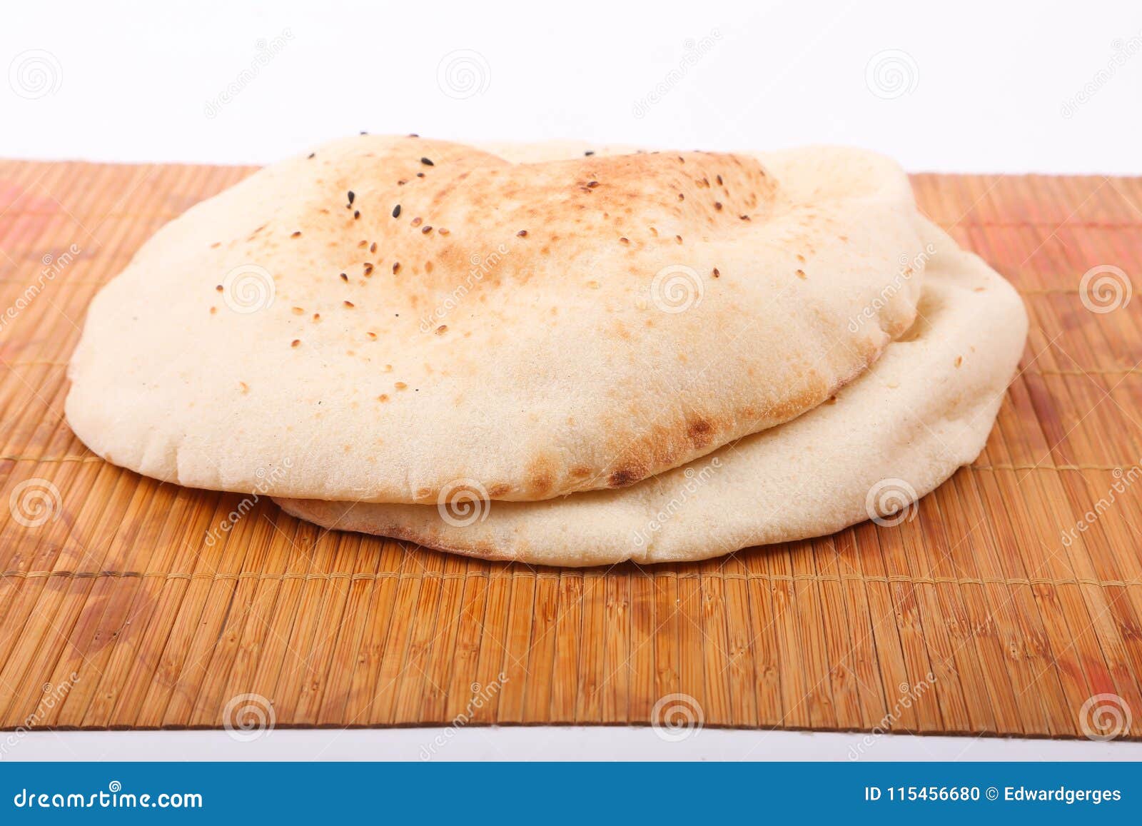 Syrian bread Loaves stock photo. Image of concept, gourmet - 115456680