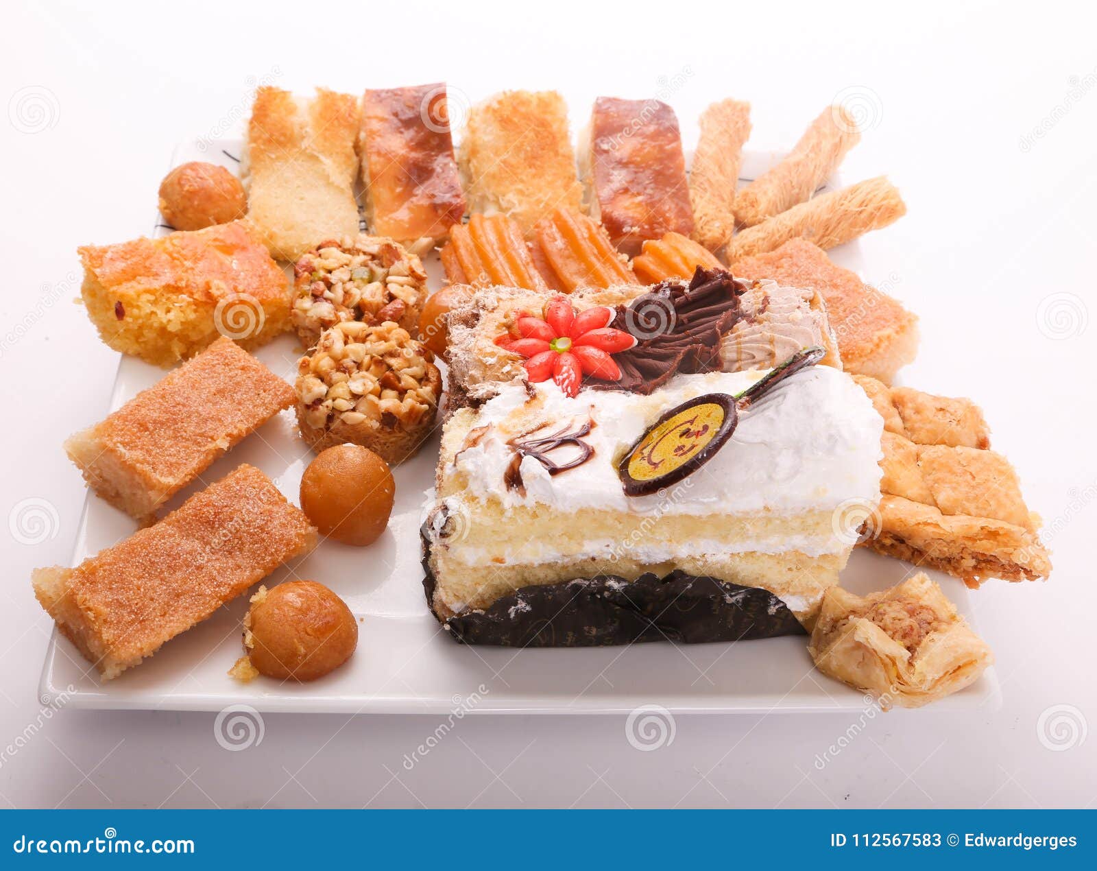 Syrian Desserts stock image. Image of bakery, east, honey - 112567583