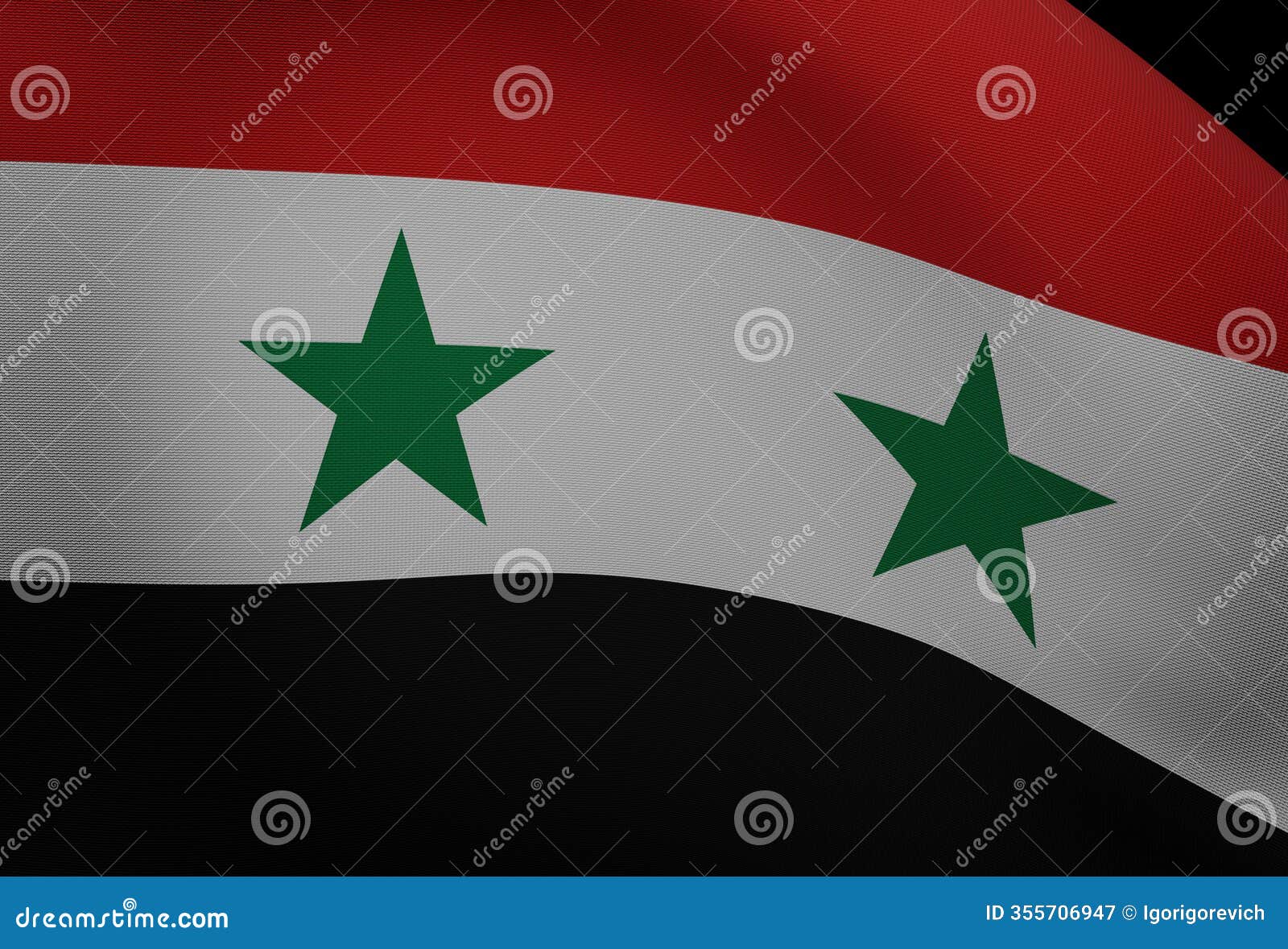 Syrian flag stock illustration. Illustration of flag - 355706947