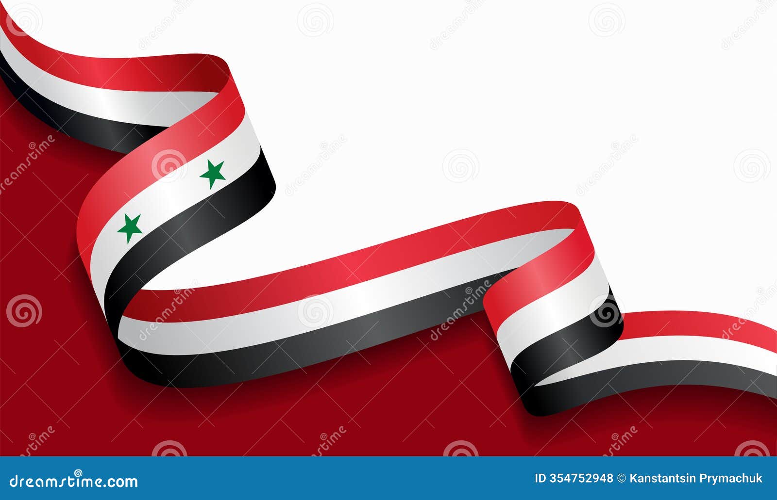 Syrian Flag Wavy Abstract Background. Vector Illustration. Stock ...