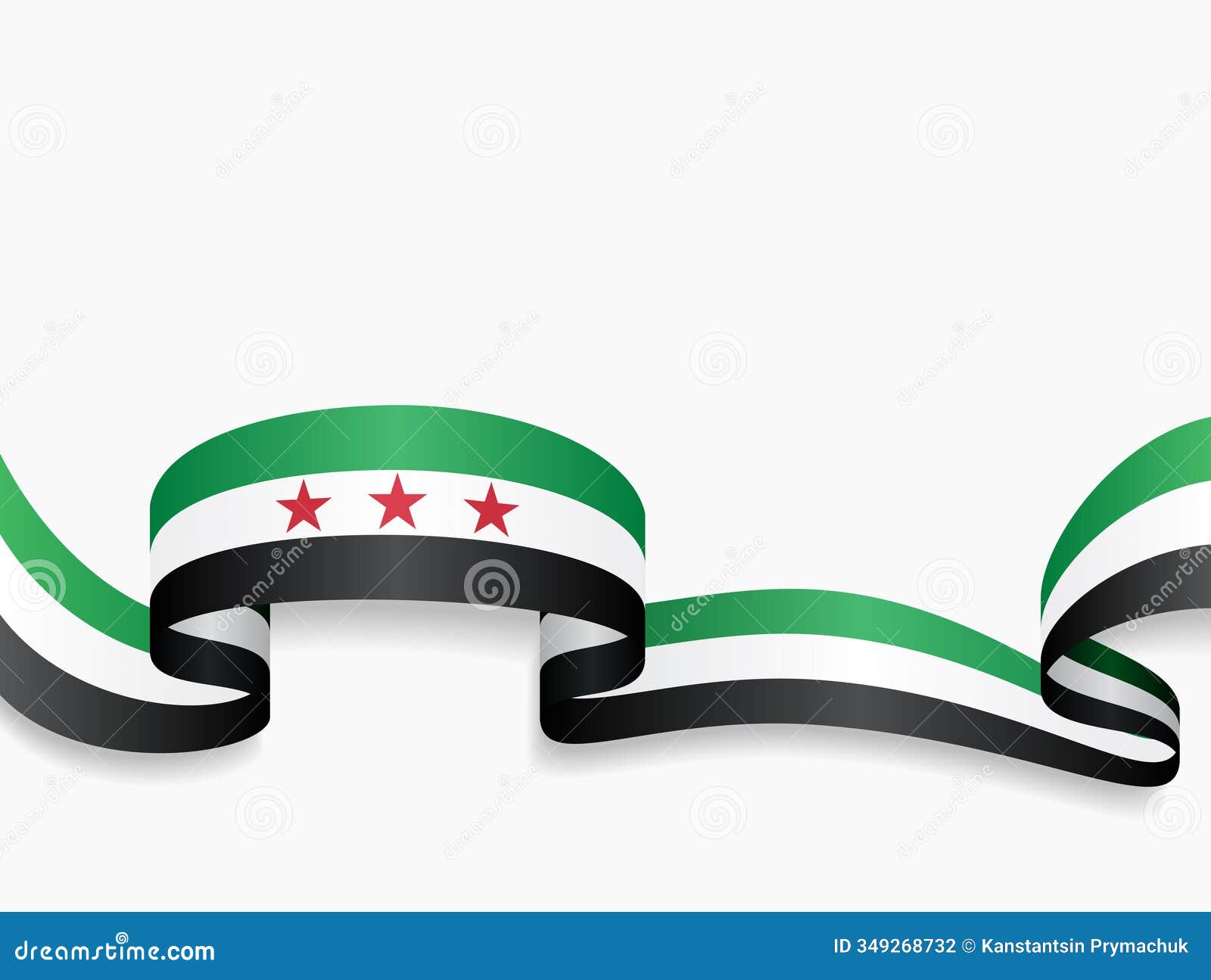 Syrian Flag Wavy Background Layout. Vector Illustration. Stock Vector ...