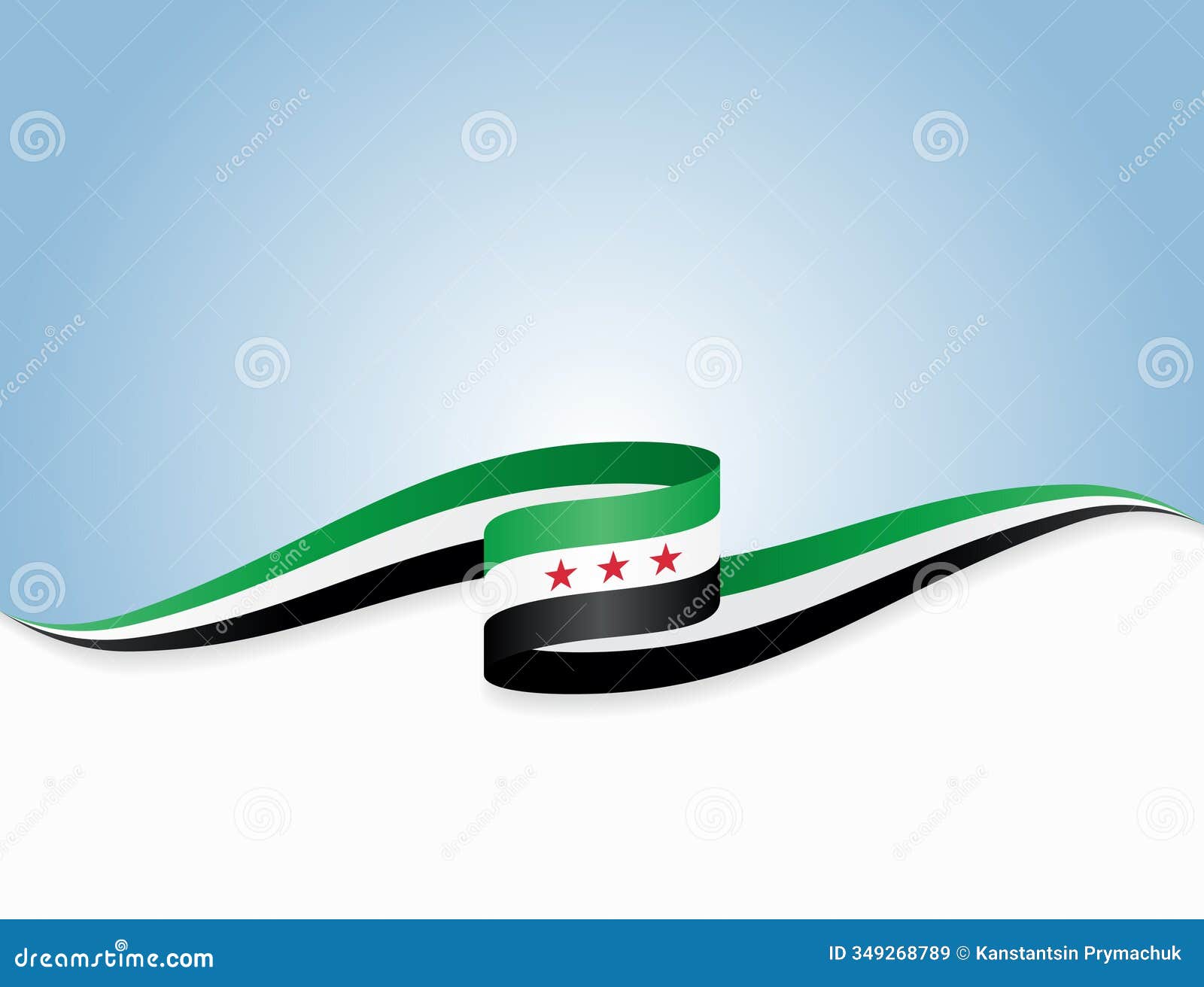 Syrian Flag Wavy Background Layout. Vector Illustration. Stock Vector ...