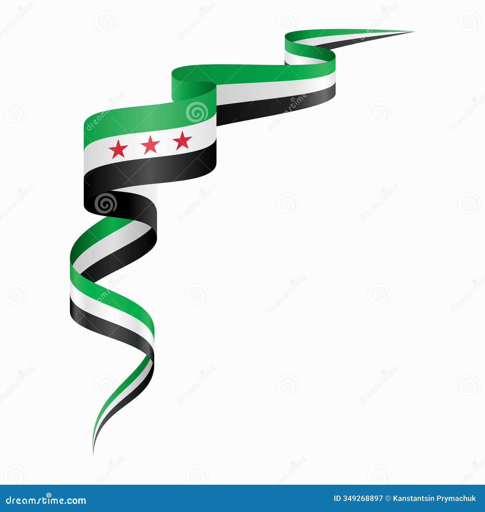 Syrian Flag Wavy Background Layout. Vector Illustration. Stock Vector ...