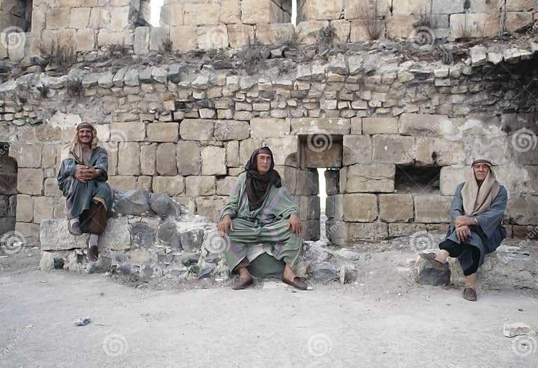 Syrian men editorial stock image. Image of arabs, ruins - 26078209