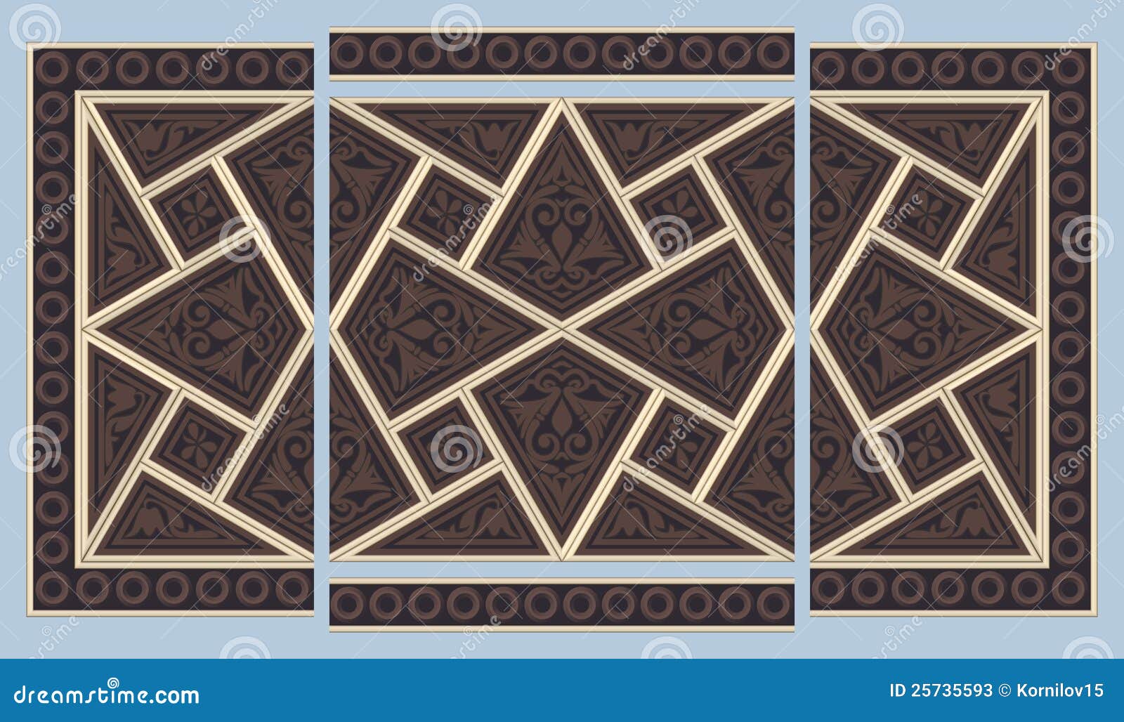 Syrian seamless ornament stock vector. Illustration of islamic - 25735593