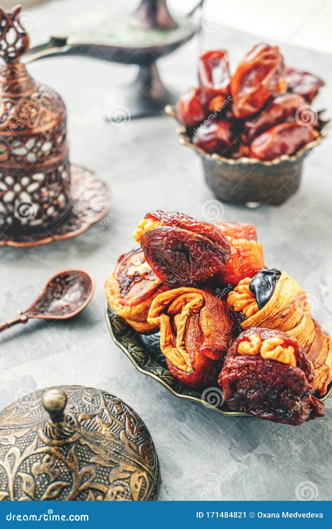Syrian Sweets on the Table are Served with Coffee. Mixtures of Arab ...
