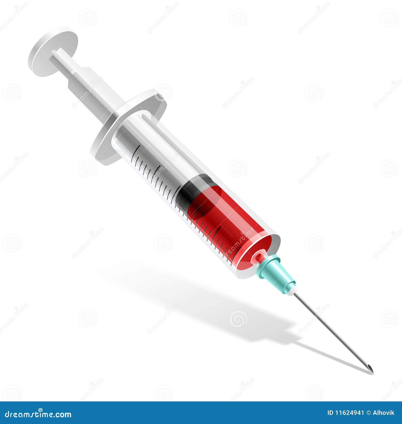 Syringe stock vector. Illustration of pharmacy, injecting - 11624941