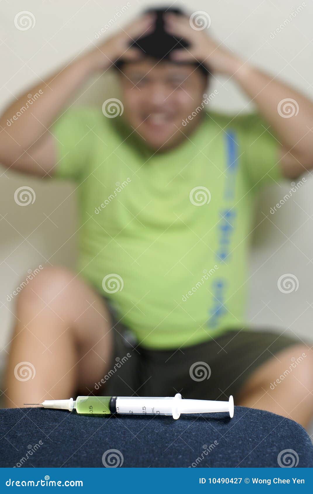 Syringe and Addict in Trouble Stock Image - Image of trouble, teen ...