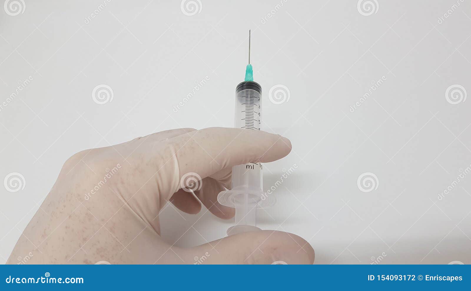 Handling Disposable Syringe Stock Photo - Image of injection ...