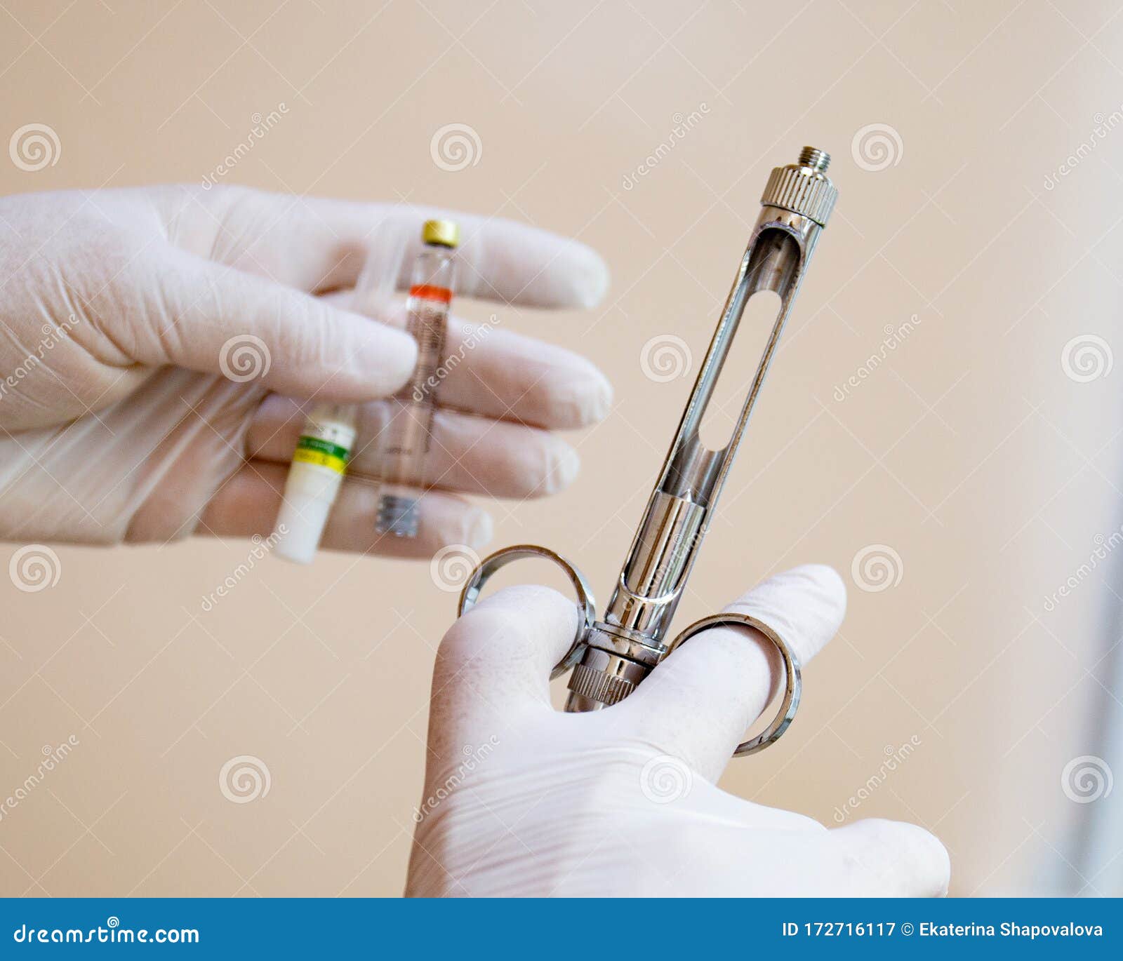 Syringe With Anesthesia In The Hands Royalty-Free Stock Photo ...