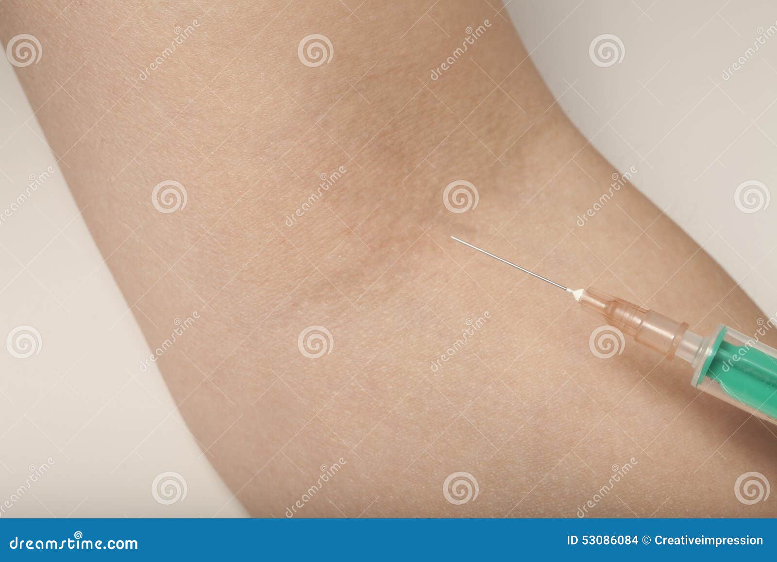 Syringe and arm stock photo. Image of count, cannulaes - 53086084
