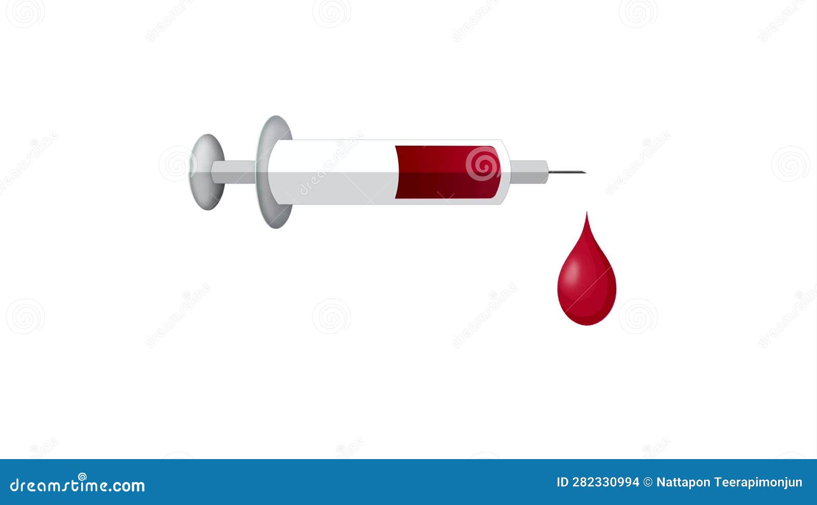Syringe with Blood, Drop of Blood Falling from Syringe Stock Footage ...