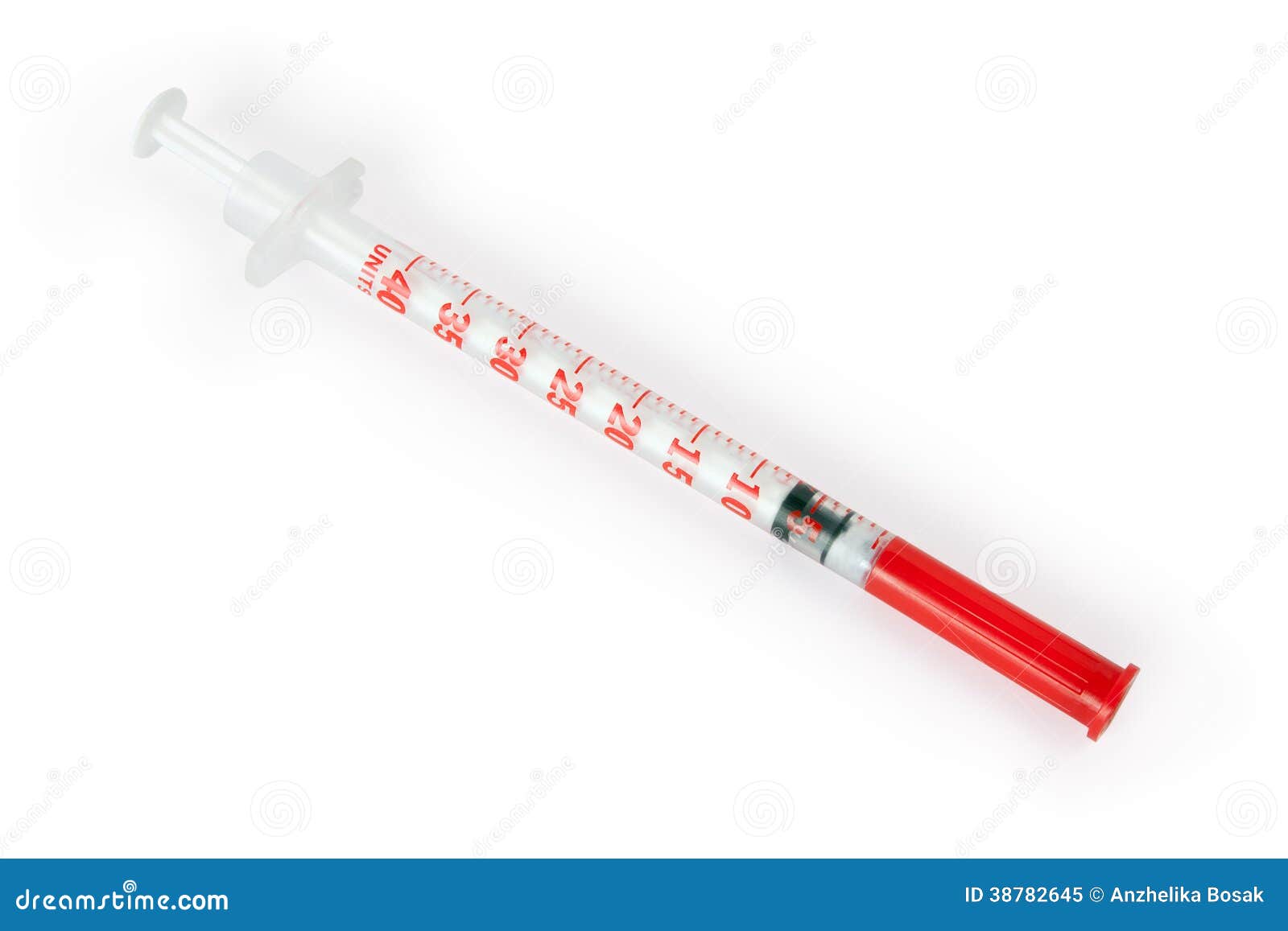 Syringe with cap stock image. Image of inject, health - 38782645