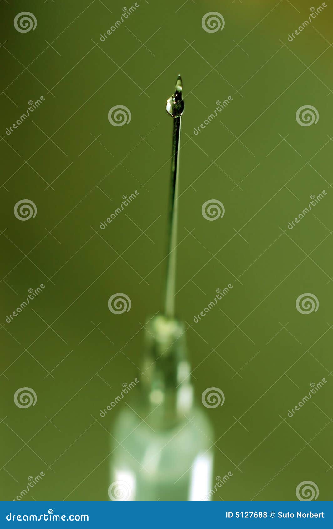 Syringe Close-up, Focus on the Drop Stock Photo - Image of help ...
