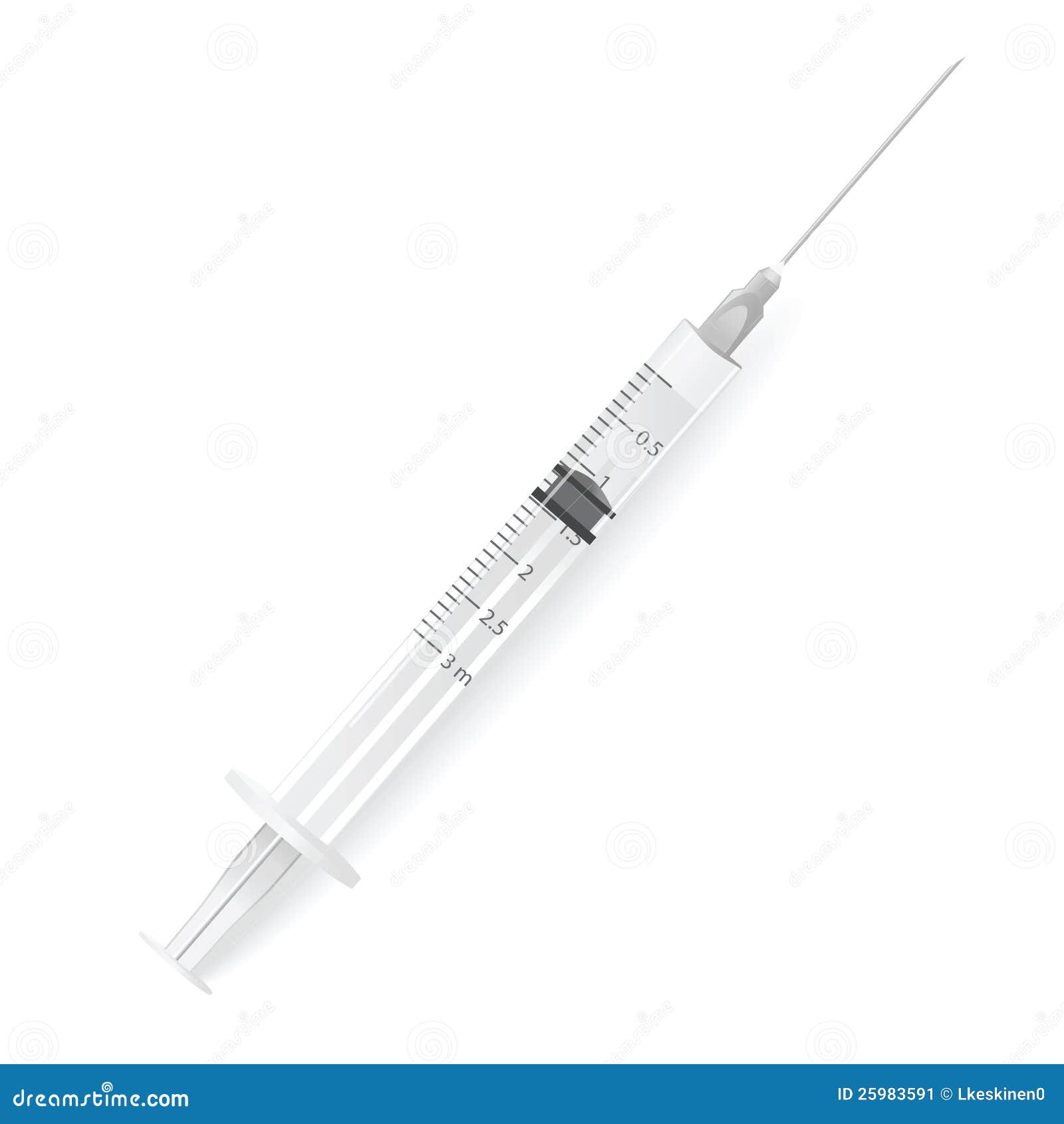 Syringe detailed stock vector. Illustration of medical - 25983591