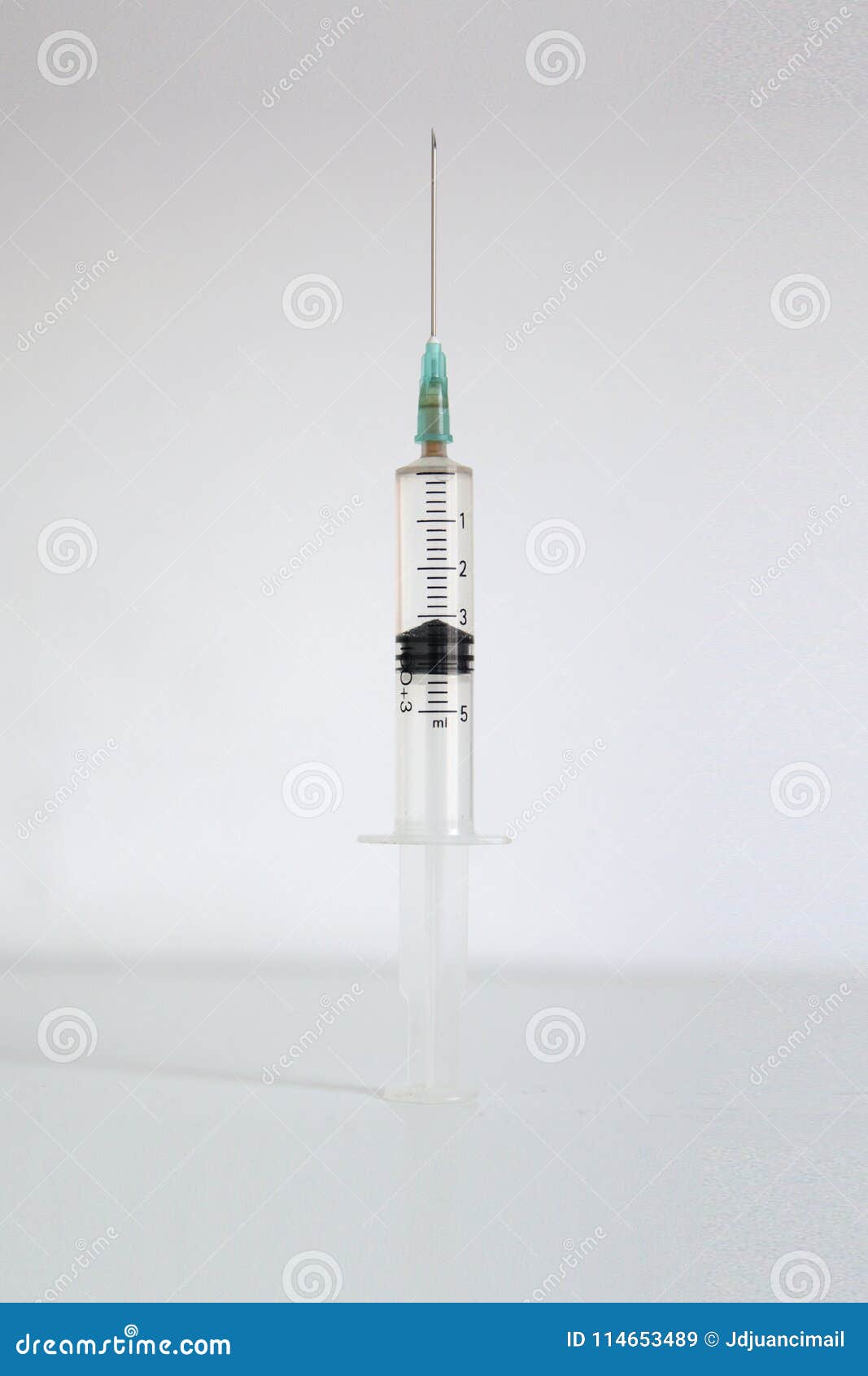 Syringe with a Dose Against a White Background. Stock Image - Image of ...