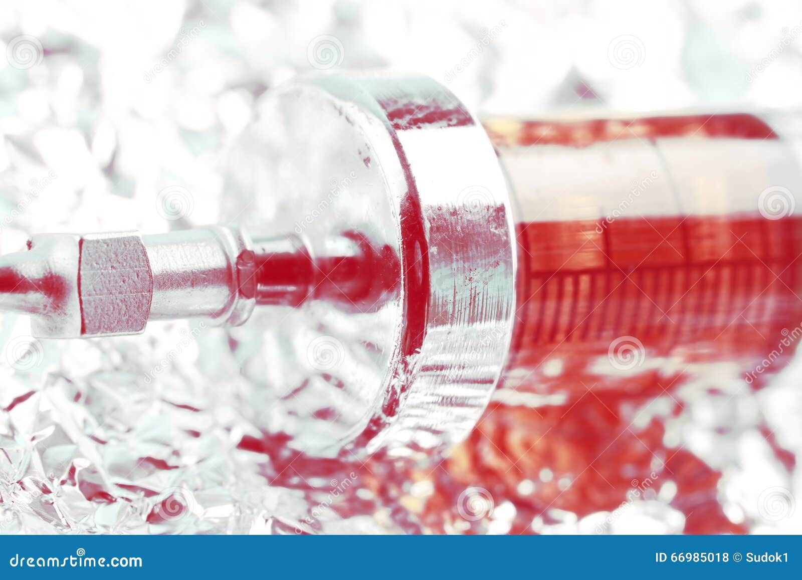 Syringe with Drug on the Foil, Concept of Addiction Stock Photo - Image ...