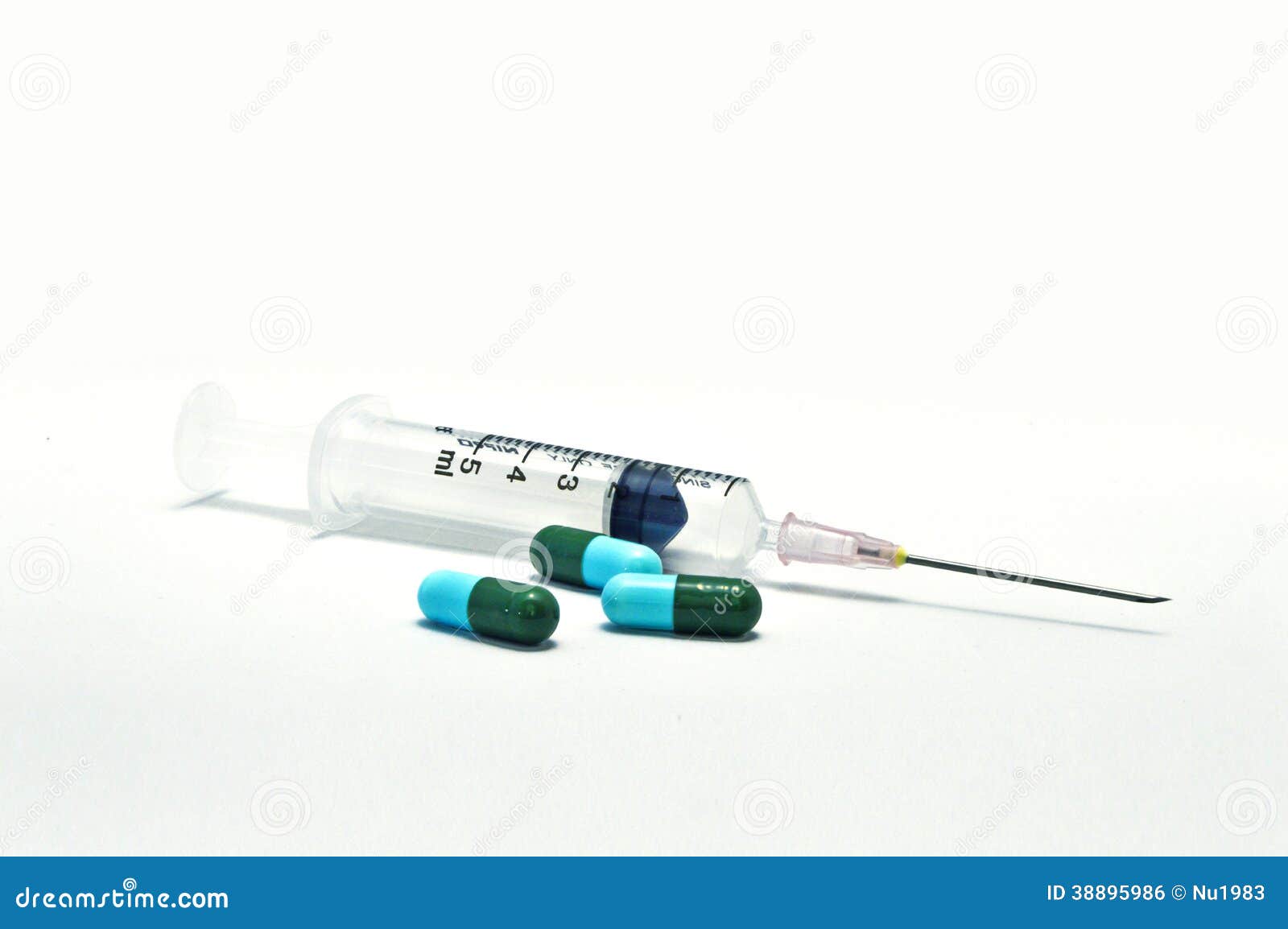 Syringe and drugs stock photo. Image of equipment, cure - 38895986