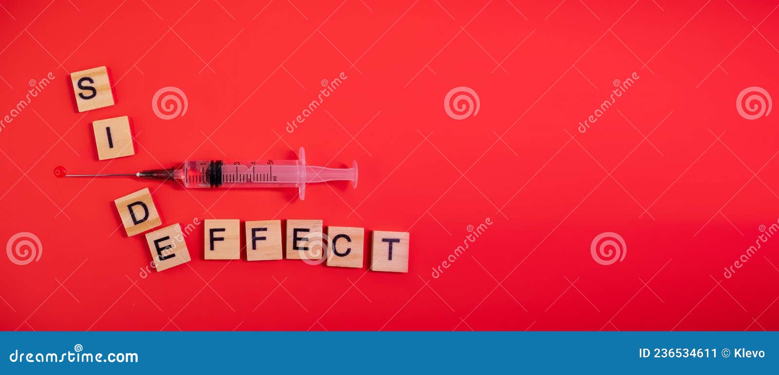 Syringe Filled with Solution. Words Side Effect on Colored Red Paper ... Syringe Filled with Solution. Words Side Effect on Colored Red Paper ...