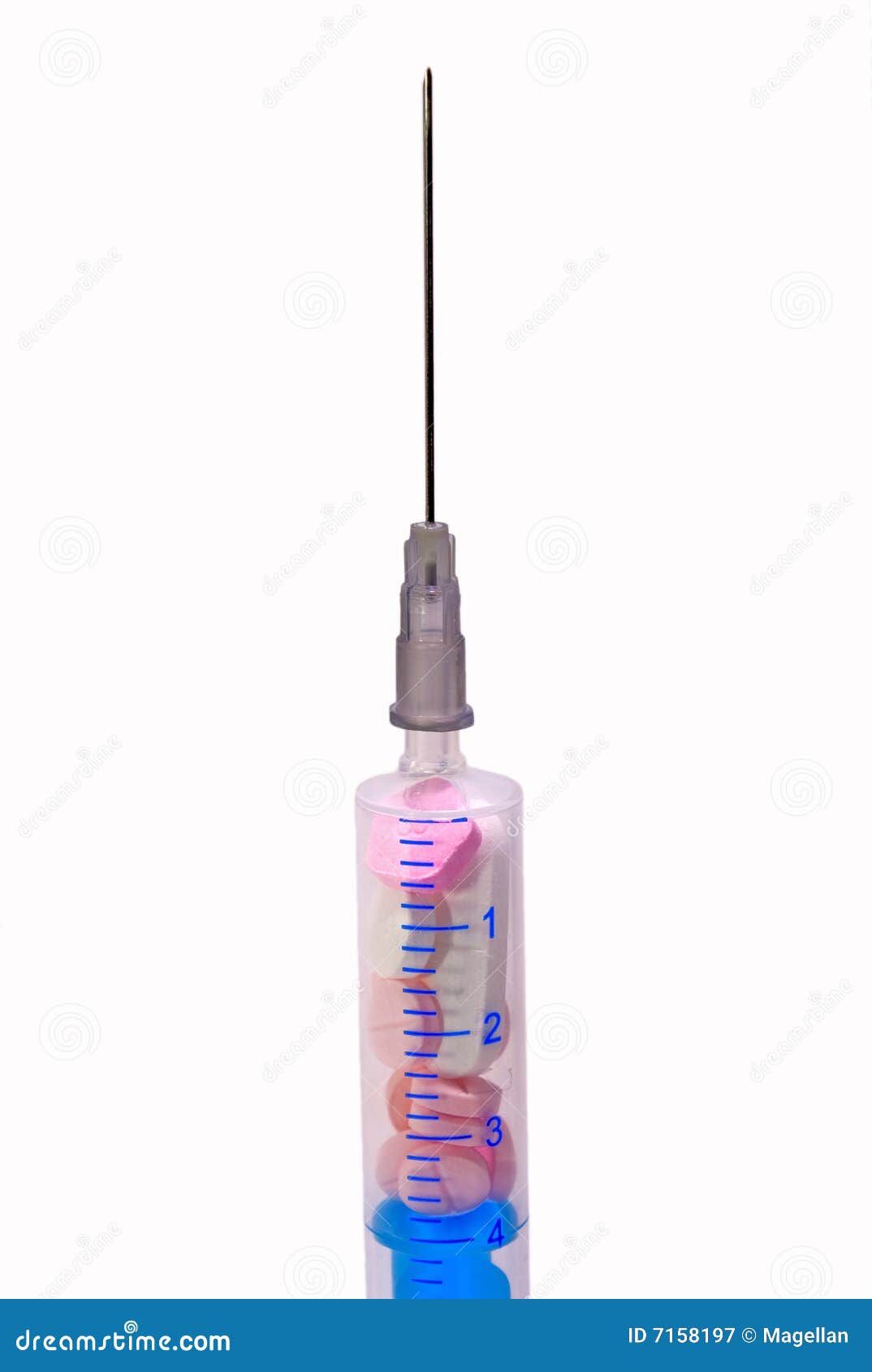 Syringe Filled with Tablets Stock Image - Image of dose, drug: 7158197