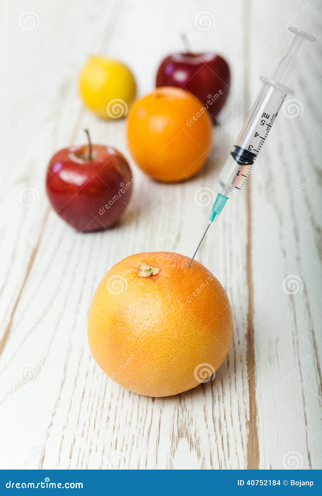 Syringe and Grapefruit stock photo. Image of scientific - 40752184