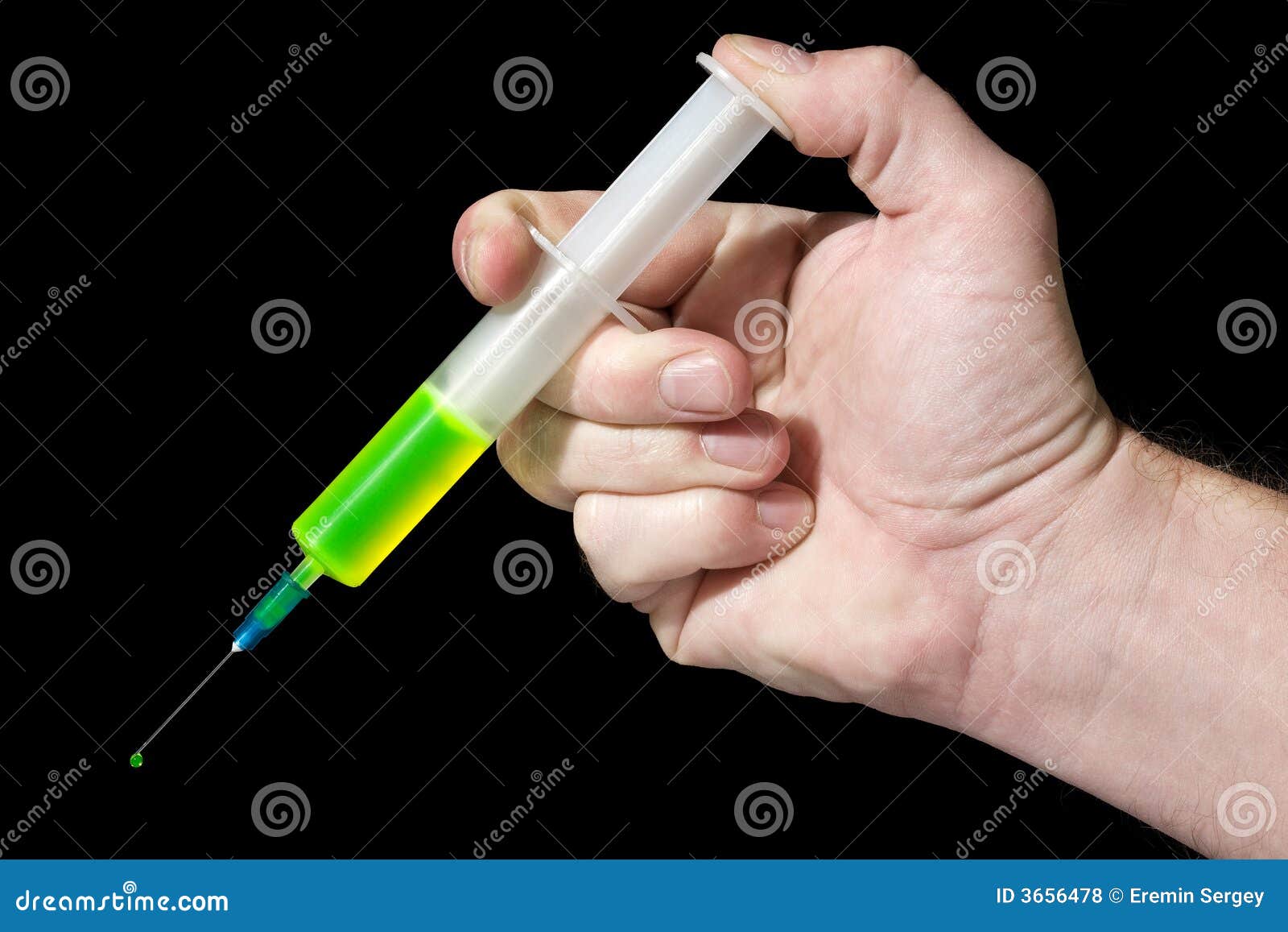 Syringe (green) 06 stock photo. Image of hand, health - 3656478