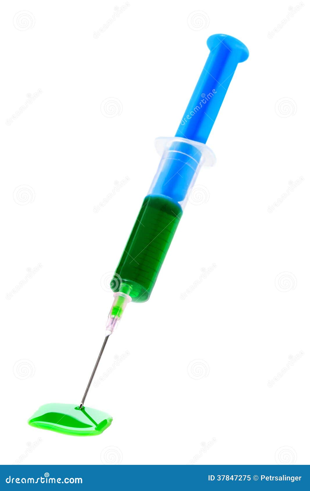 Syringe with green poison stock image. Image of disposable - 37847275