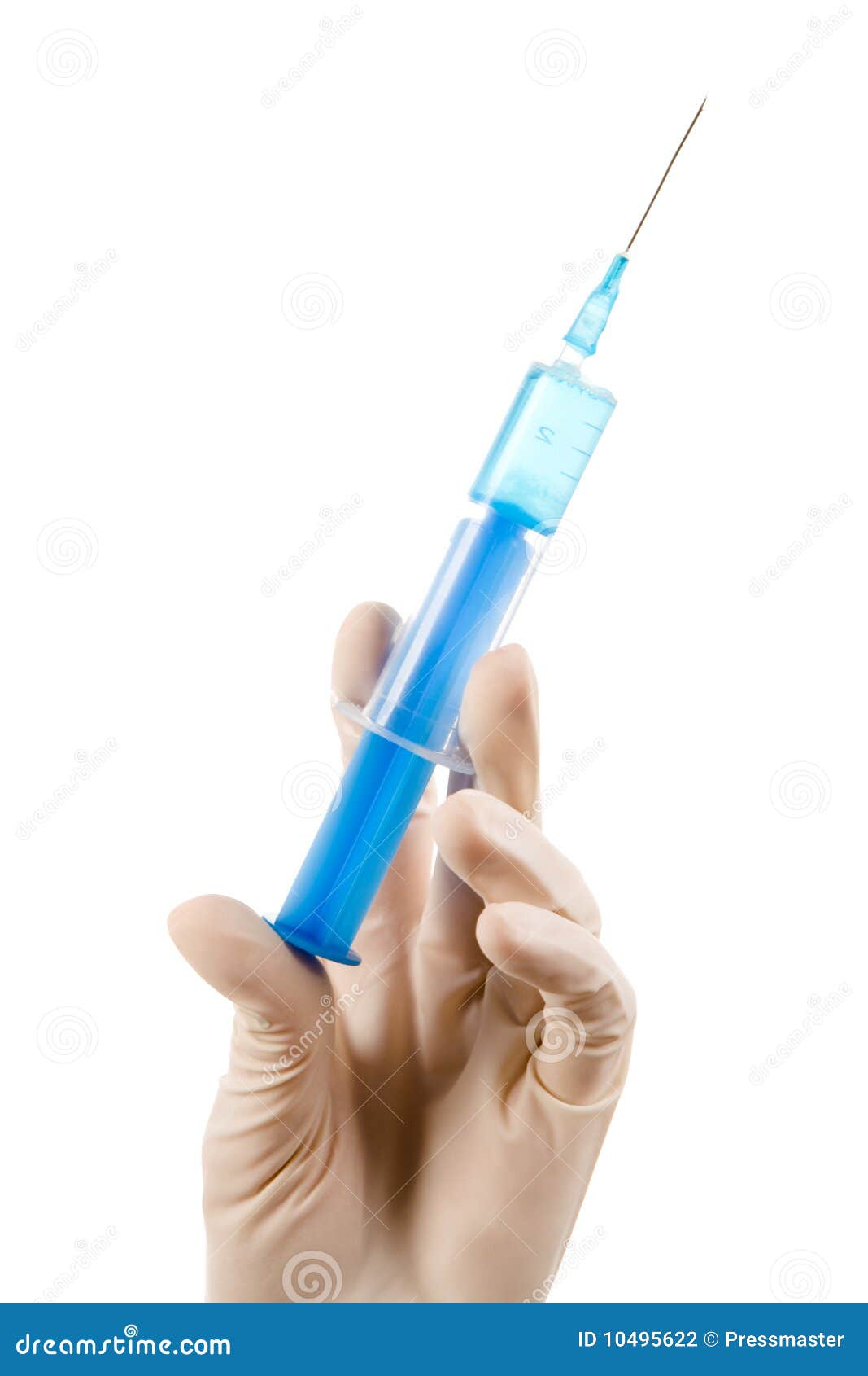 Syringe in hand stock photo. Image of clinic, care, biology - 10495622