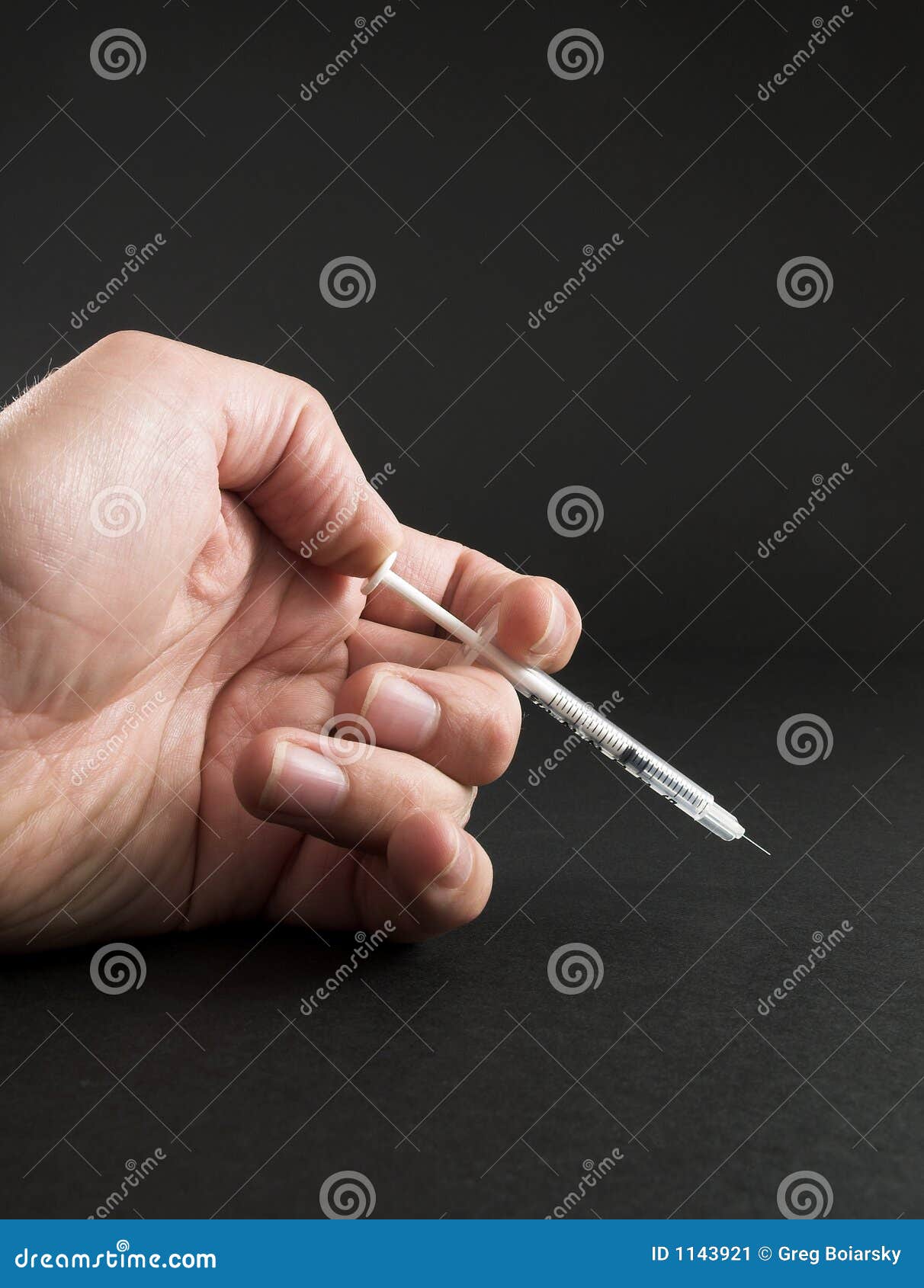 Syringe in a hand stock image. Image of measure, shot - 1143921