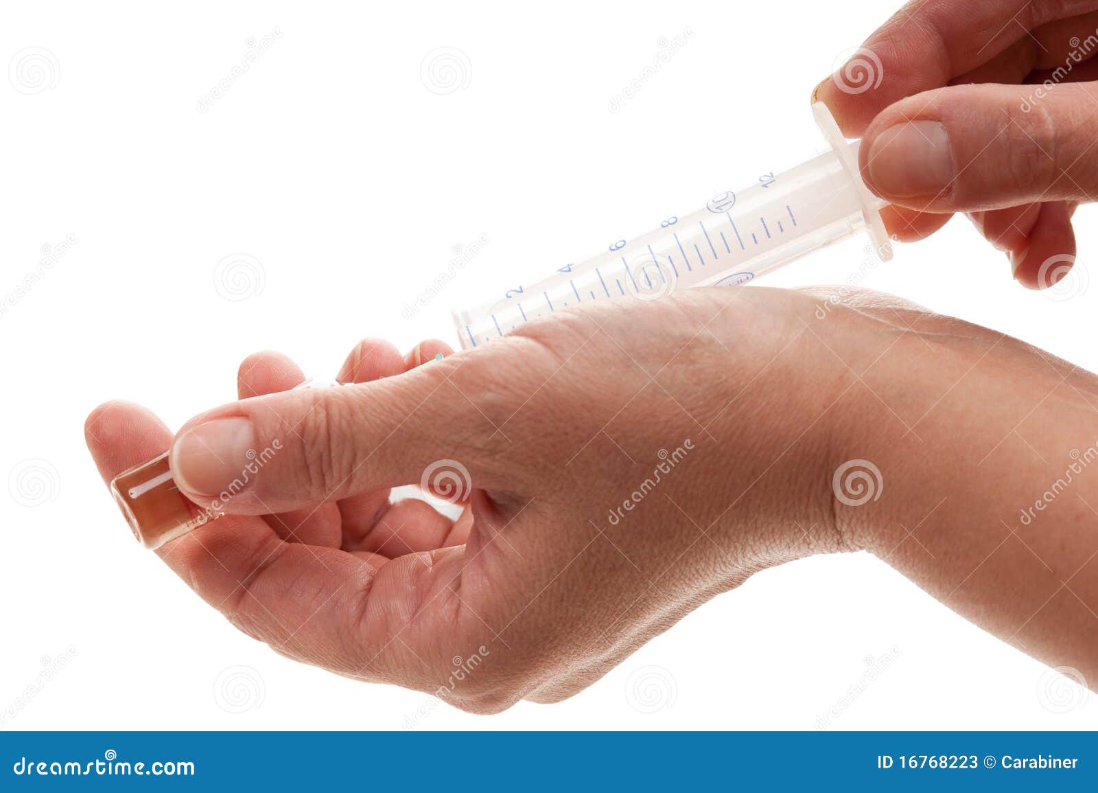 Syringe in hand stock image. Image of pain, illness, healthy - 16768223