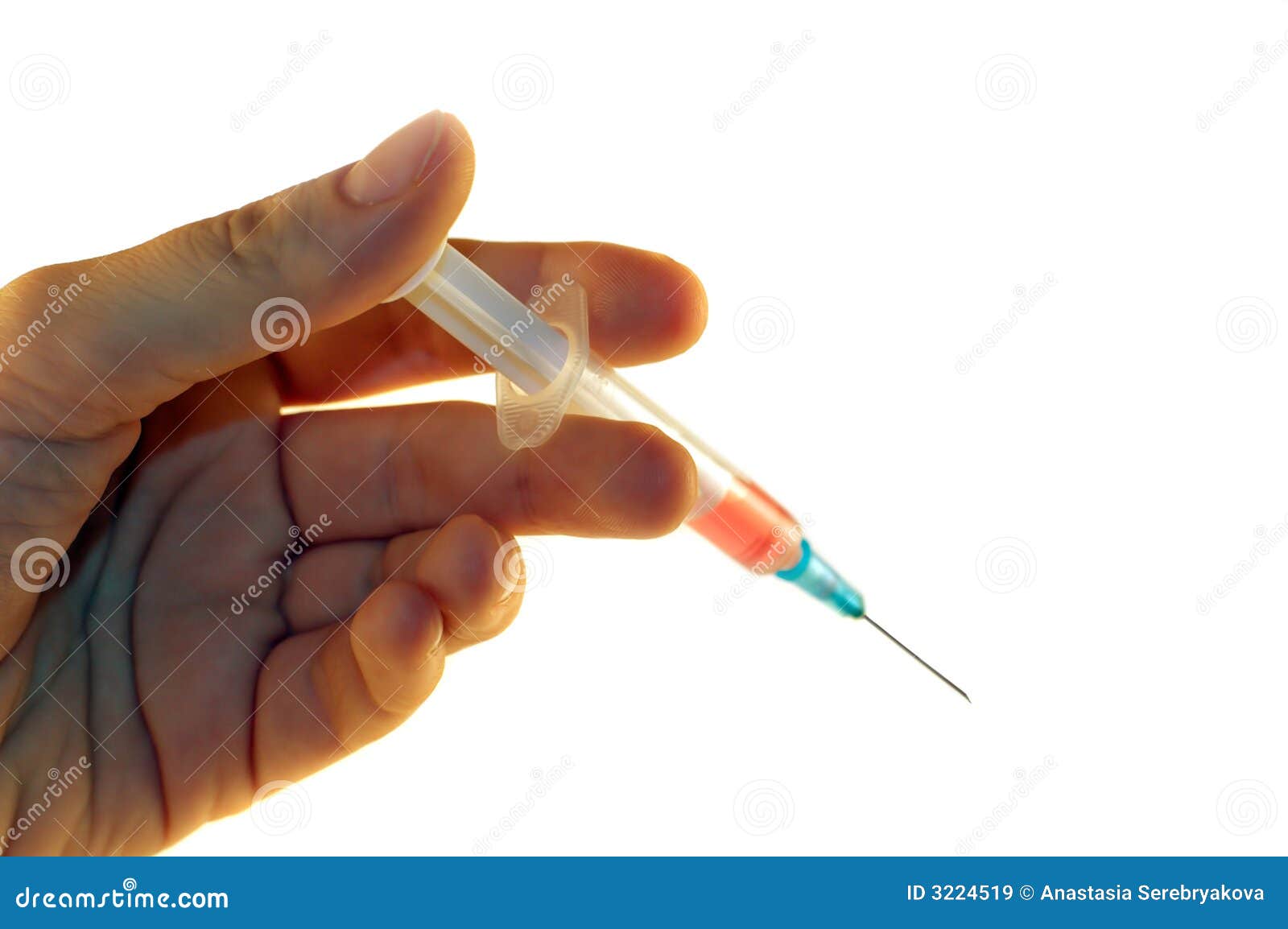 Syringe hand stock image. Image of medical, drug, needle - 3224519