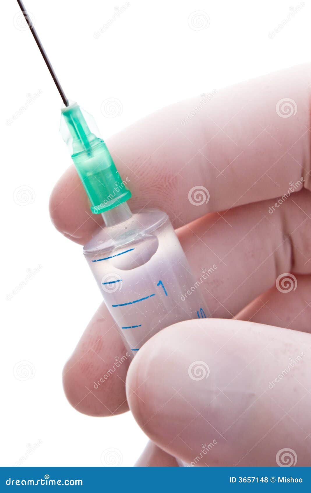Syringe in hand stock photo. Image of needle, pharmaceutical - 3657148