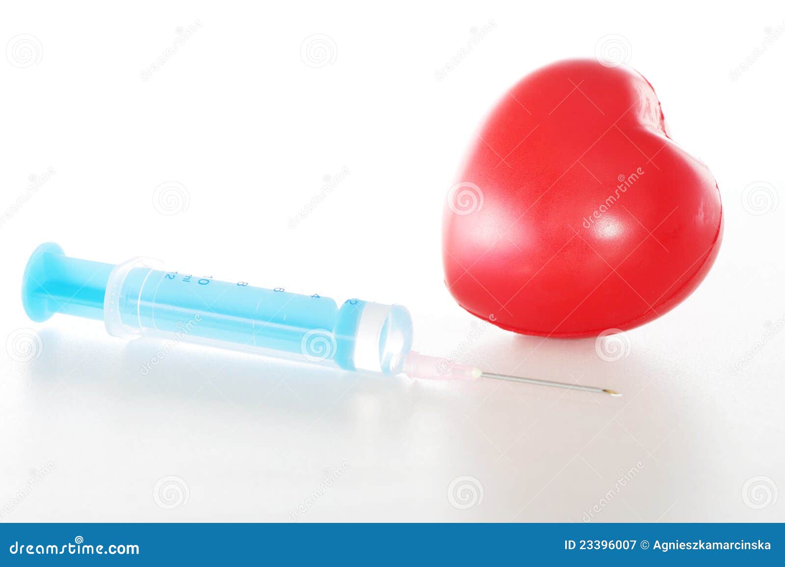 Syringe and heart stock image. Image of closeup, care - 23396007