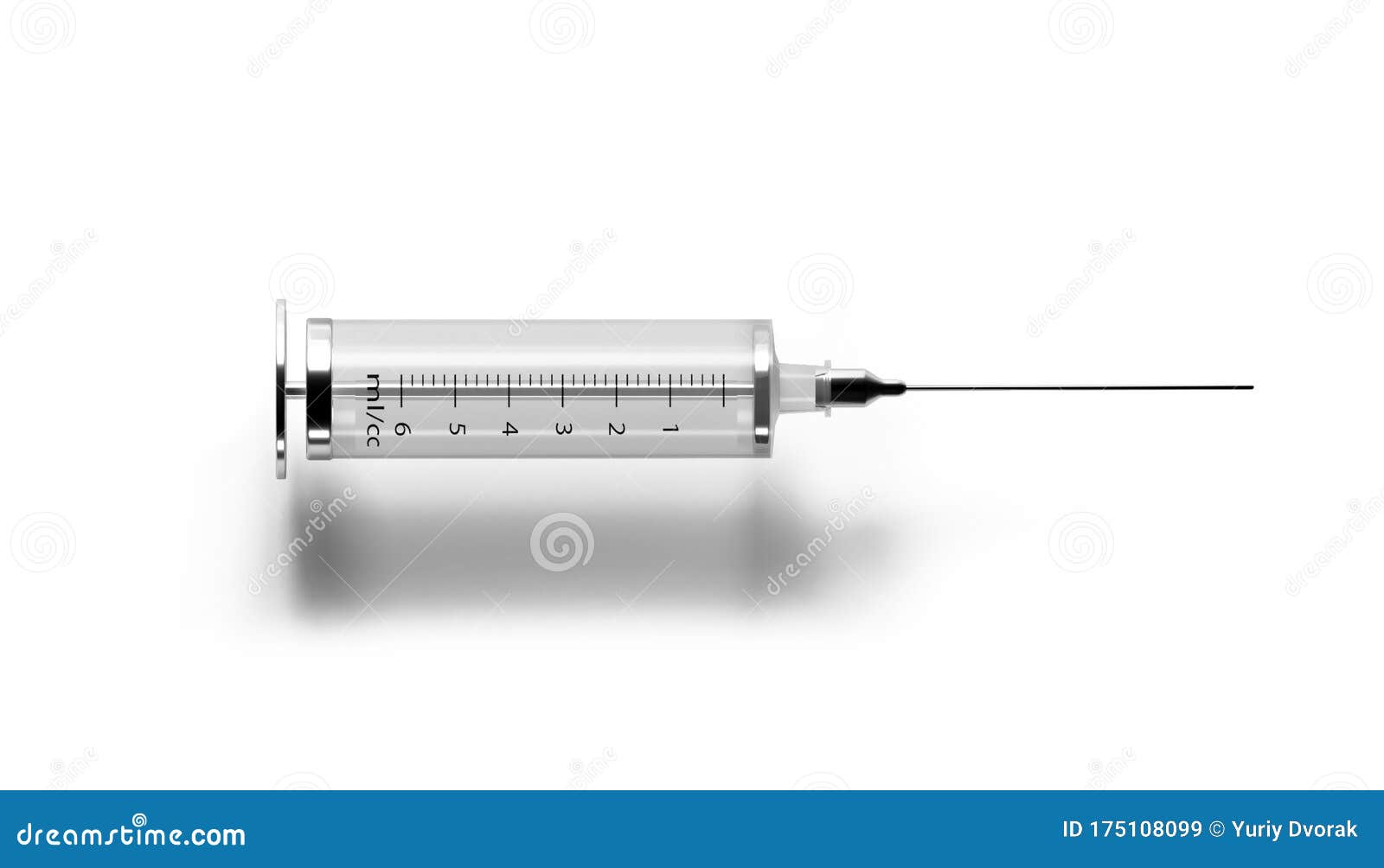 Hypodermic Needle Or Medical Syringe Illustration With Purple And ...
